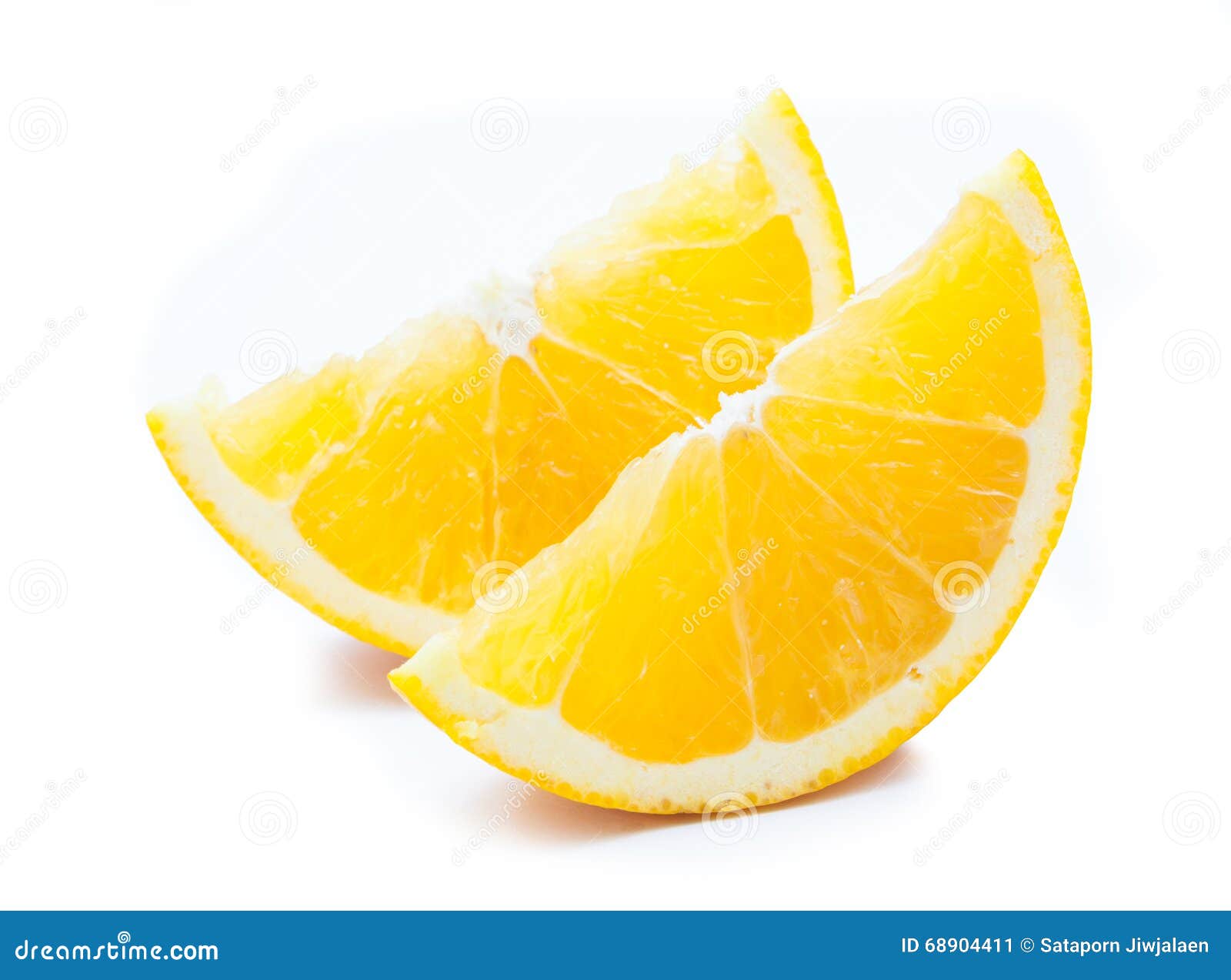 Two Slices of Orange Isolated Stock Image - Image of healthy, nature ...