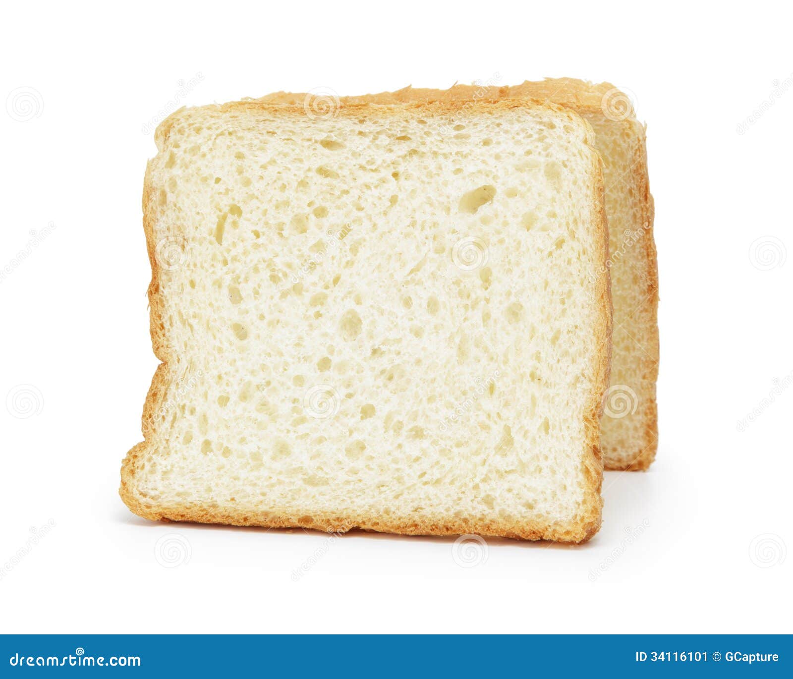 Two slices of toast bread stock image. Image of bread - 34116101