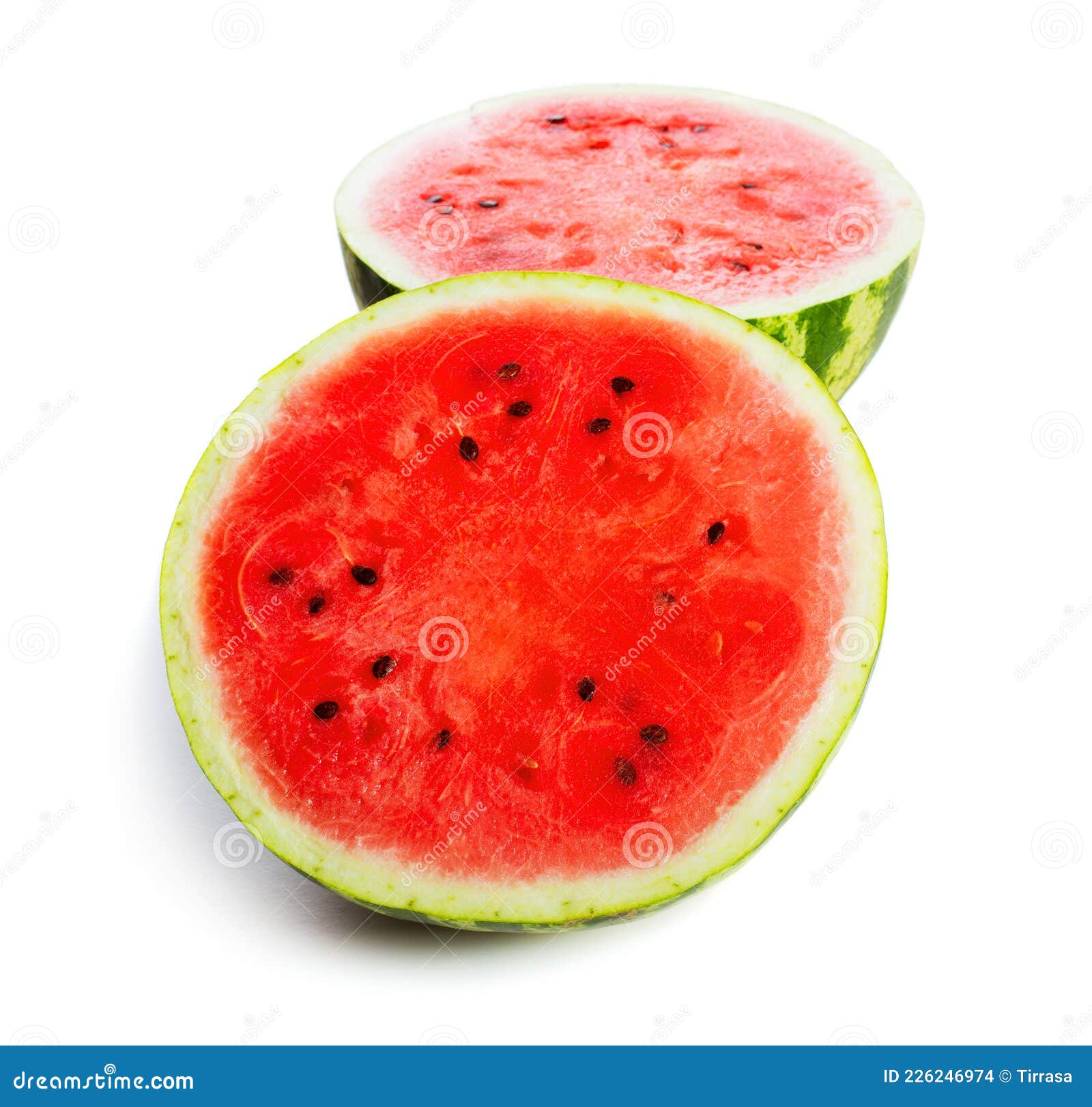 Two slices of watermelon stock photo. Image of vitamin - 226246974