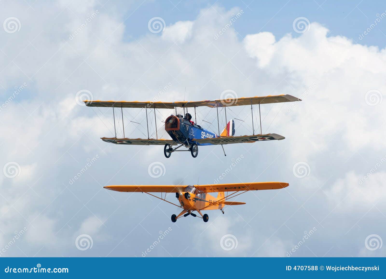 Two small airplane stock photo. Image of plane, sideview - 4707588
