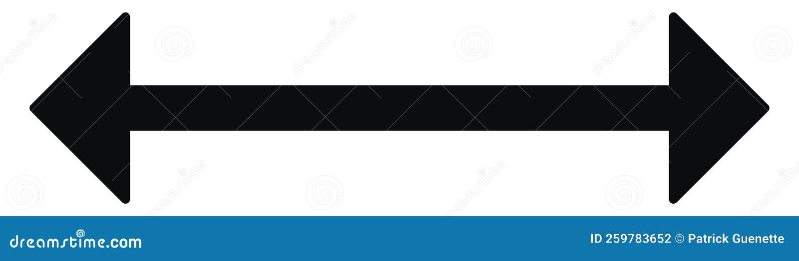 Two Small Black Arrows Pointing in Different Directions, Icon Stock ...