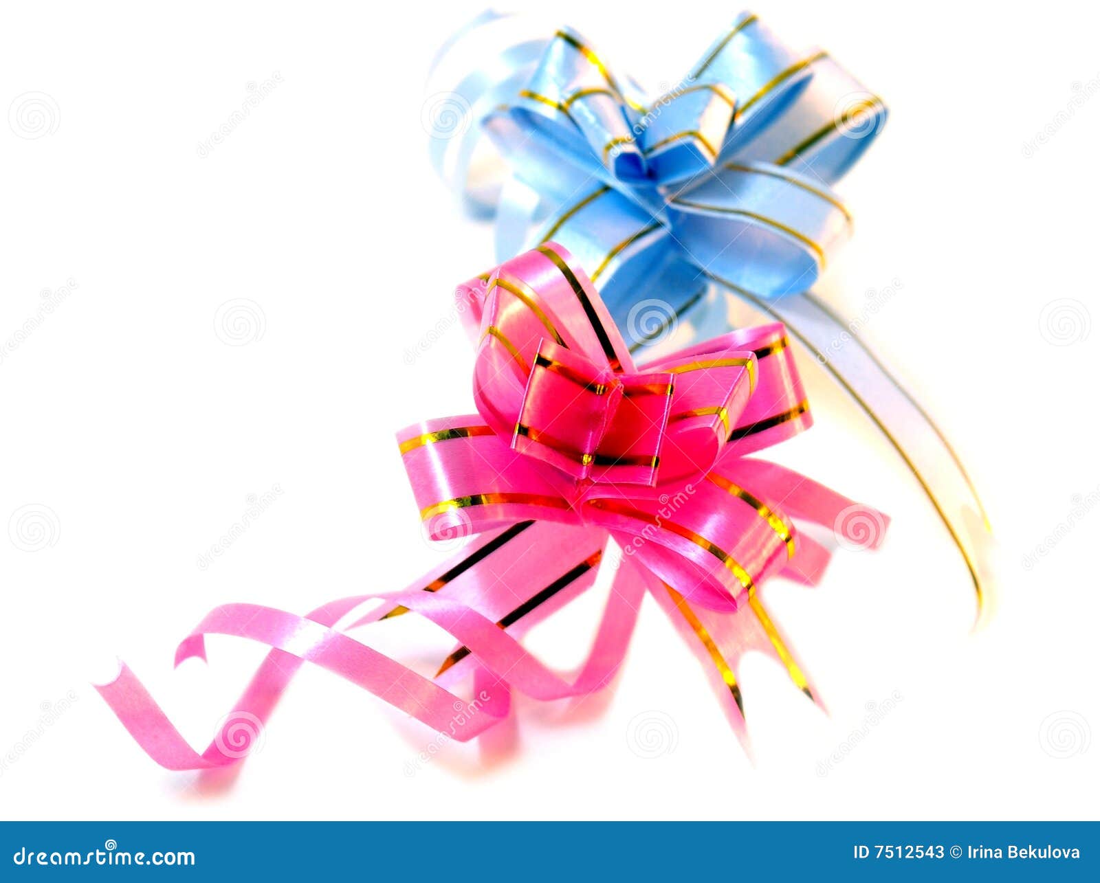Two small bows stock image. Image of souvenir, multicolored - 7512543