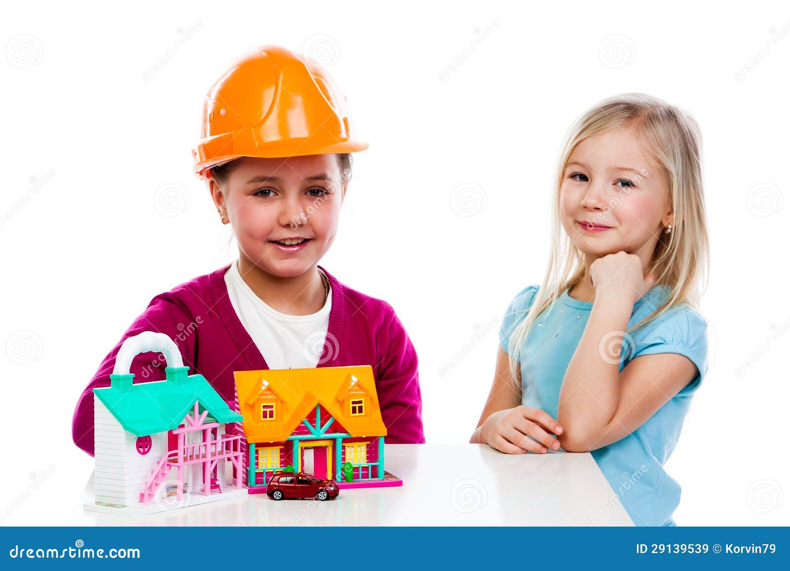 Two small builder stock image. Image of homemade, concepts - 29139539