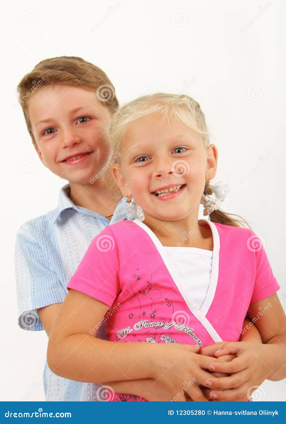 Two small children stock photo. Image of long, child - 12305280