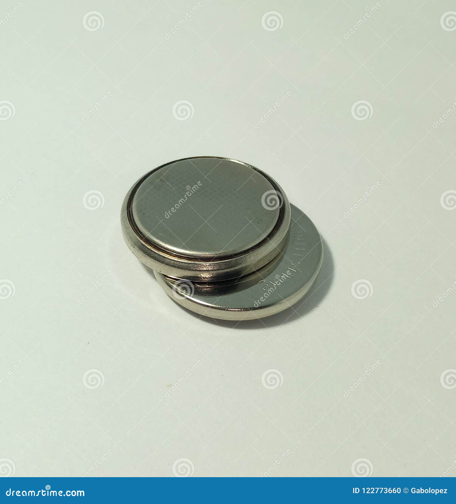 Coin batteries stock photo. Image of white, small, batteries - 122773660