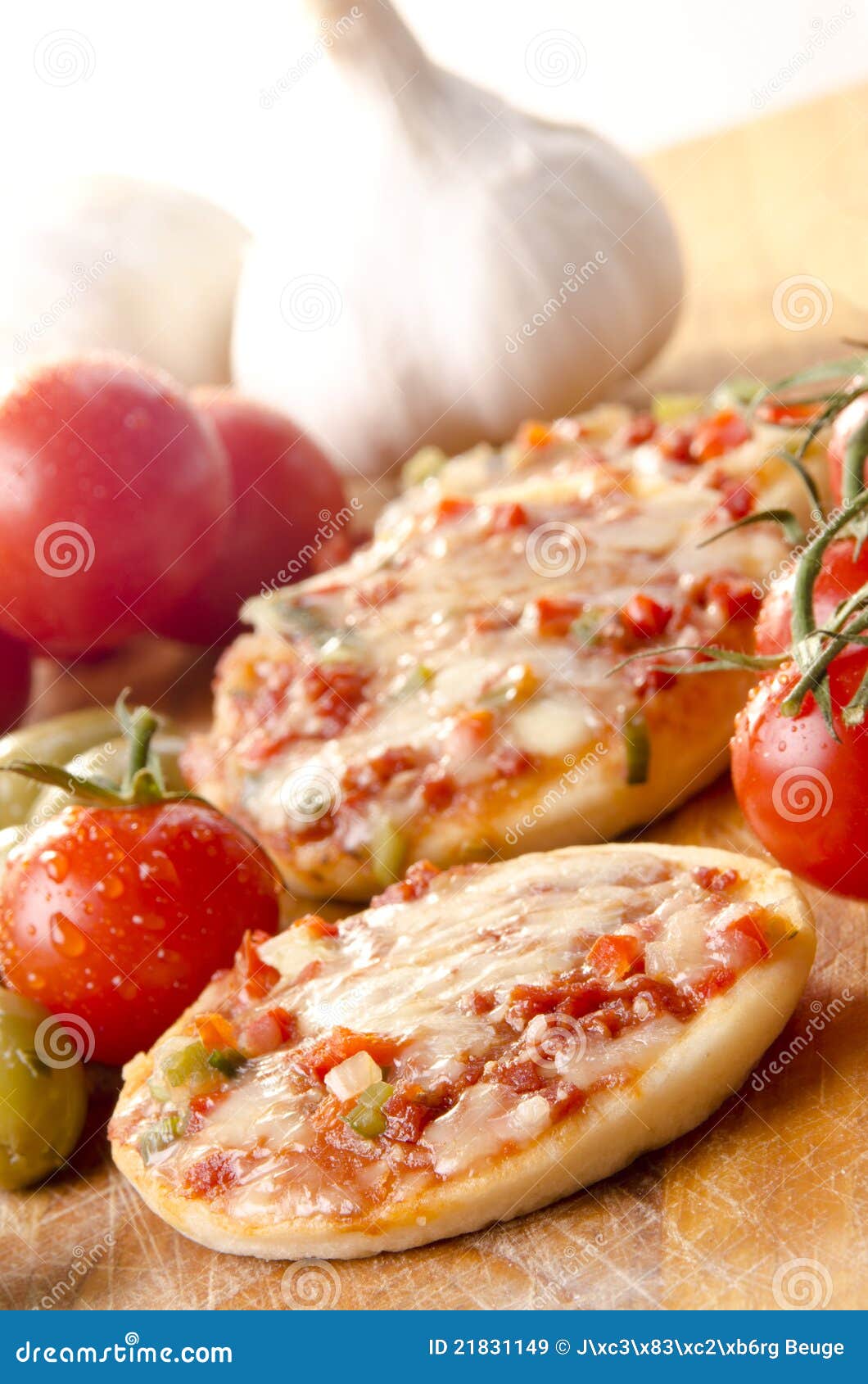 Two small pizzas stock image. Image of melted, pizza - 21831149