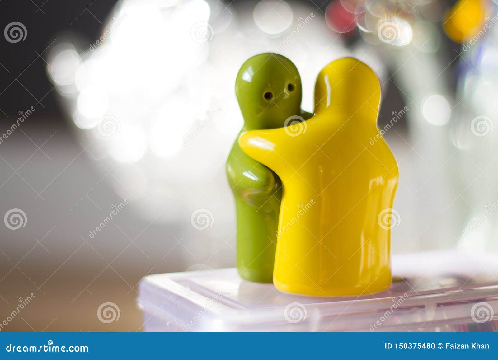 Two Small Puppets Hugging Each Other Stock Photo - Image of hugging ...