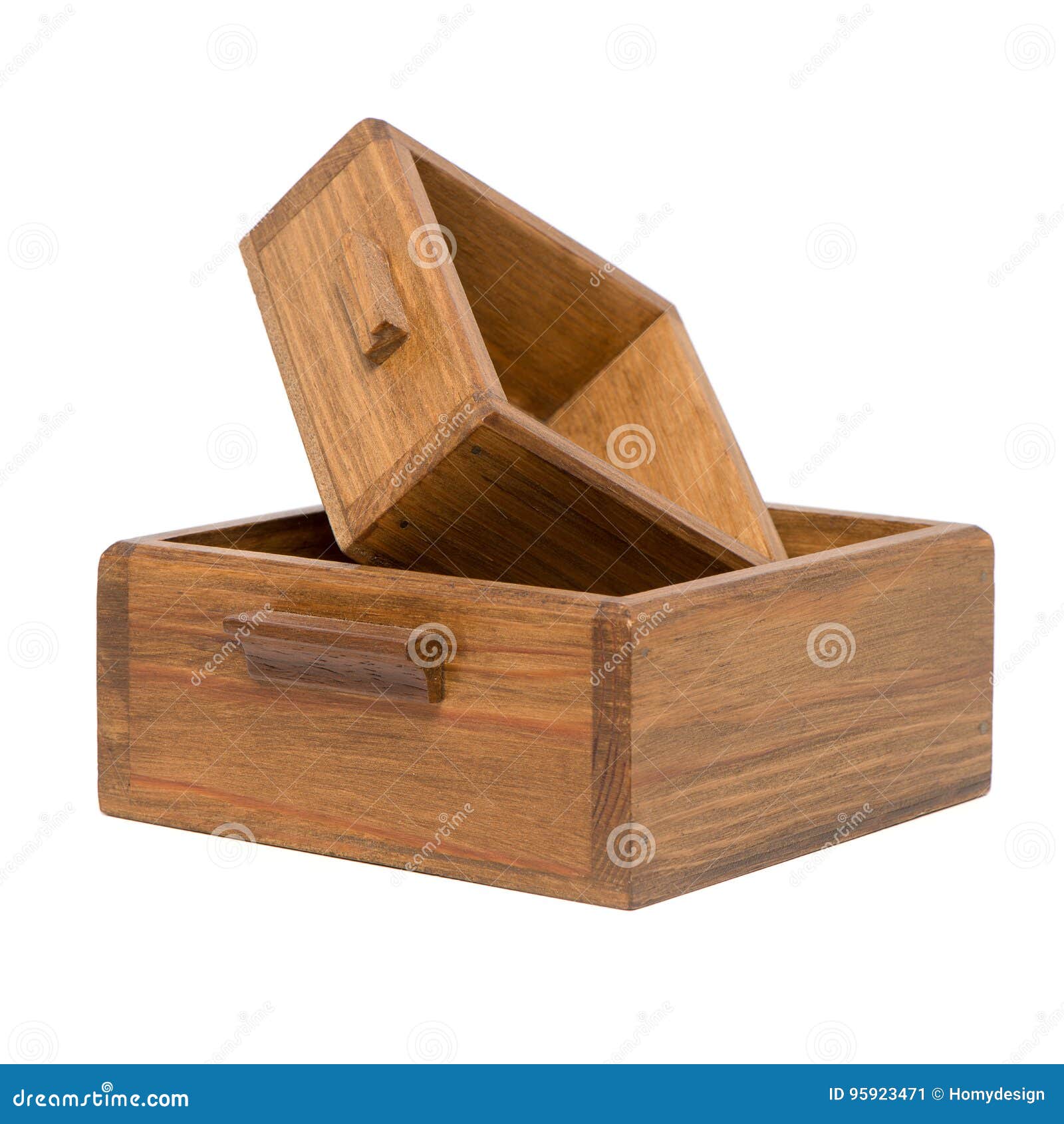 Two small wooden boxes stock image. Image of wood, small - 95923471