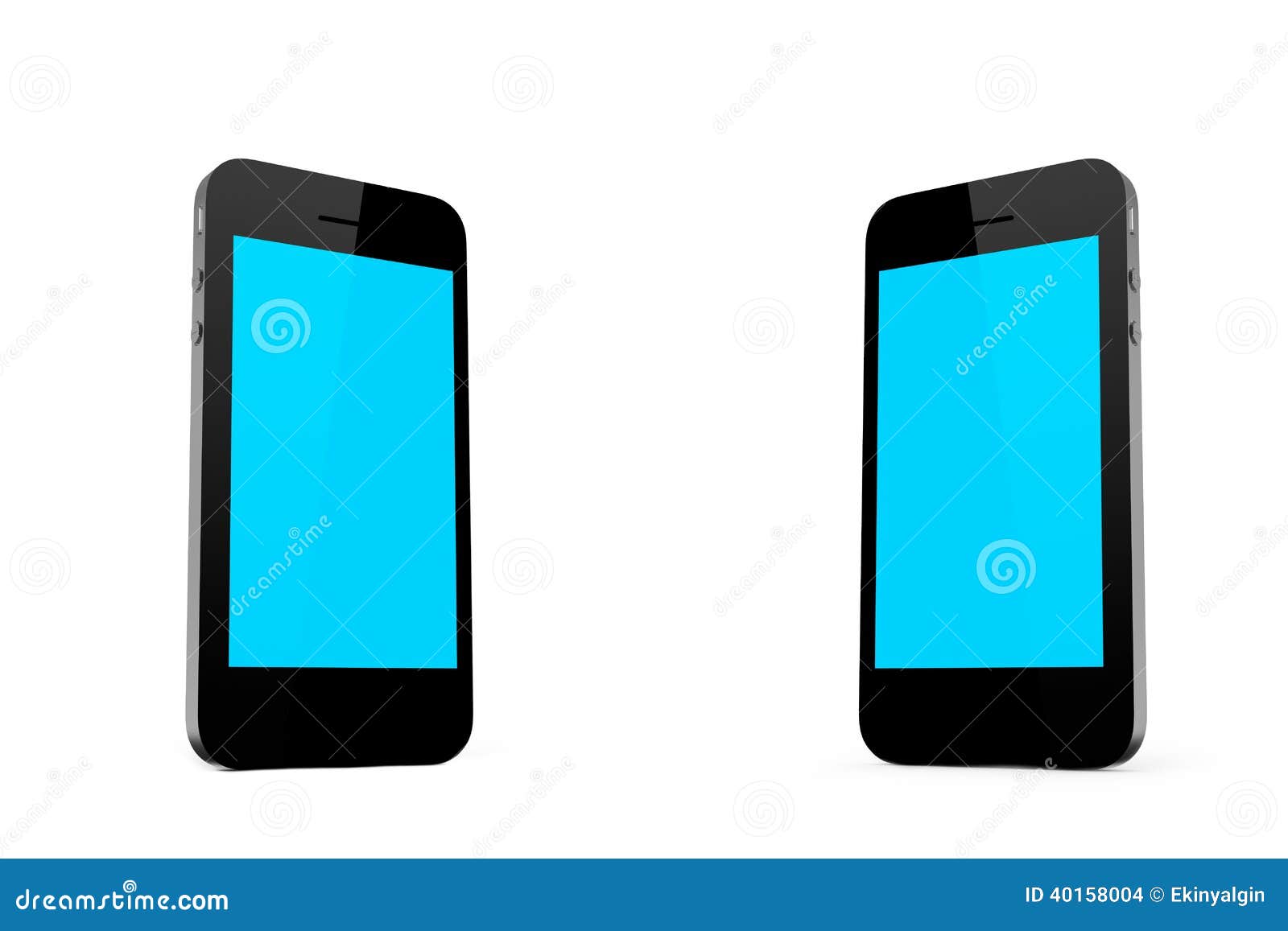 Two Smart Phones Standing stock photo. Image of design - 40158004