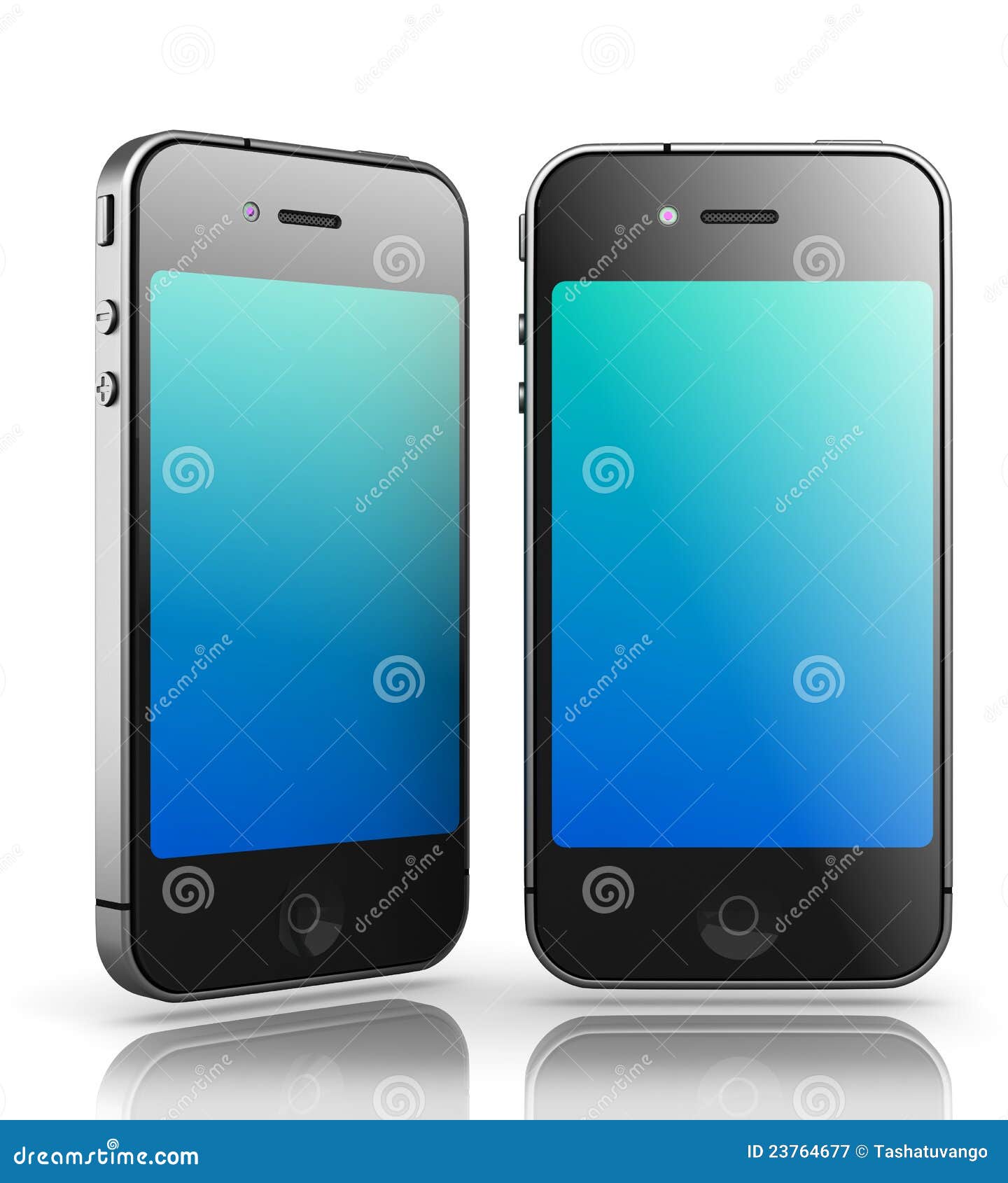 Two Smartphones Royalty Free Stock Photography - Image: 23764677