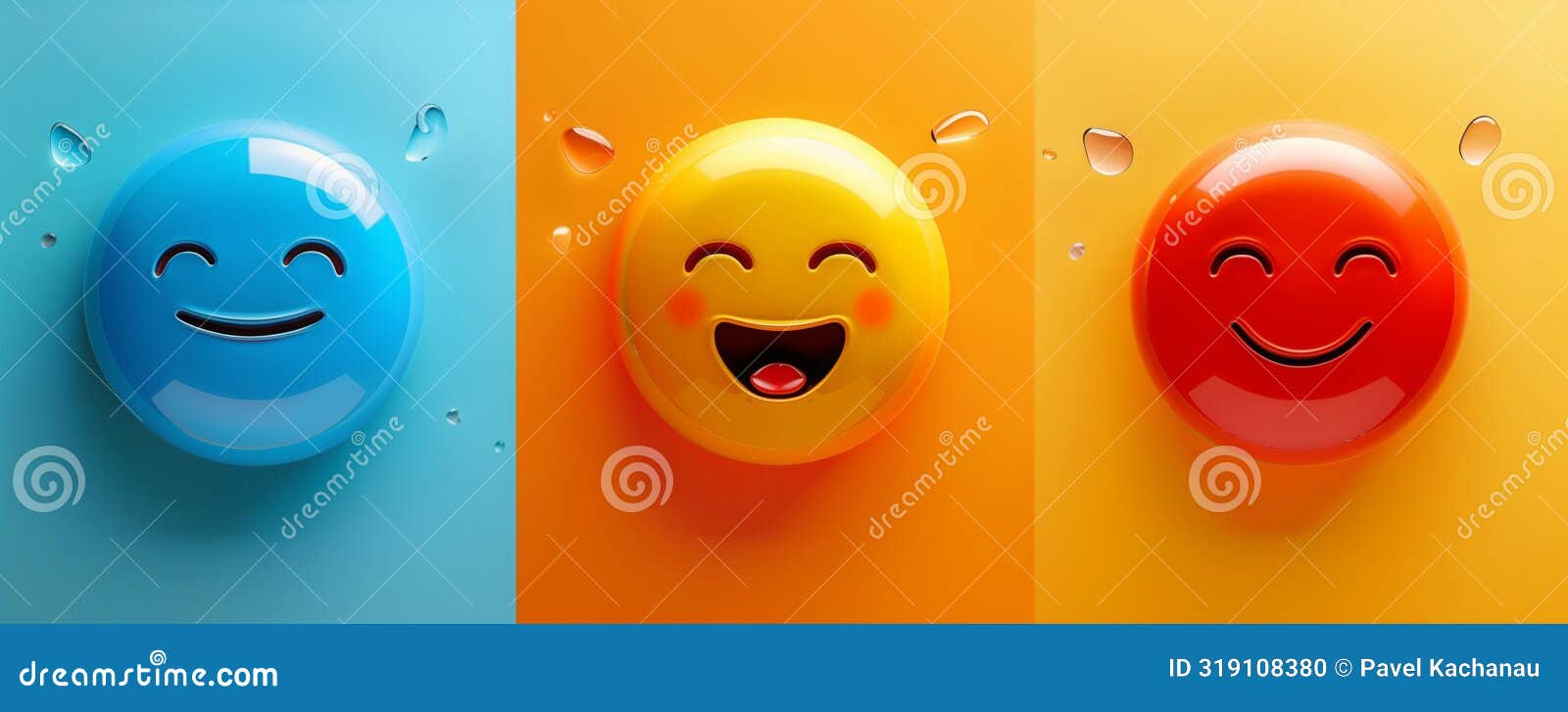 Two Smiley Faces Painted on a White Wall Stock Illustration ...