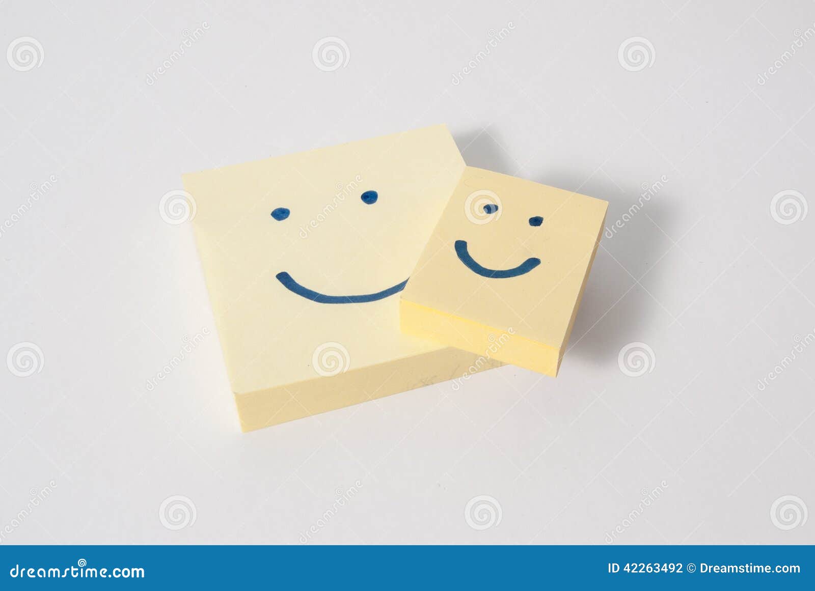 Two smiley post it stock photo. Image of yellow, office - 42263492