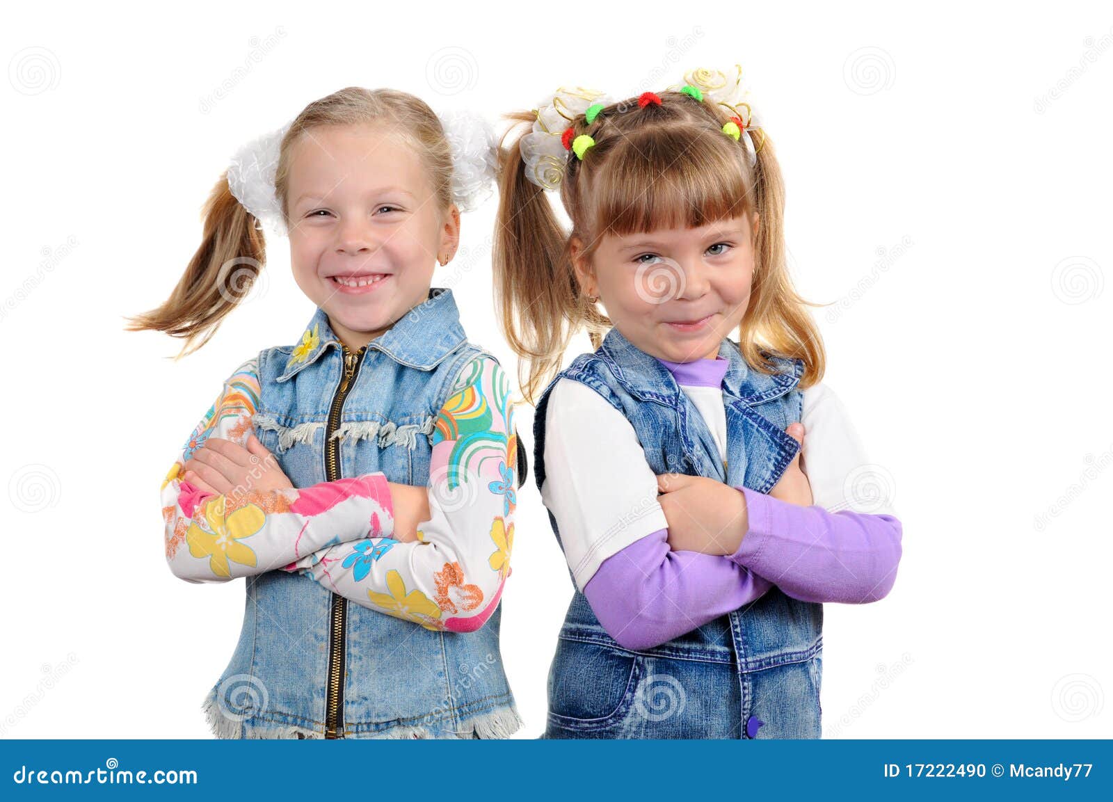Two smiling girls stock photo. Image of pretty, child - 17222490