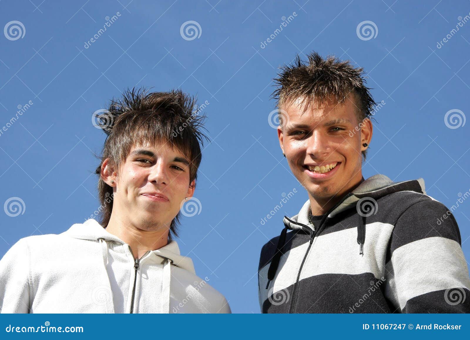 Two Smiling and Happy Teenagers Stock Image - Image of people, casual ...