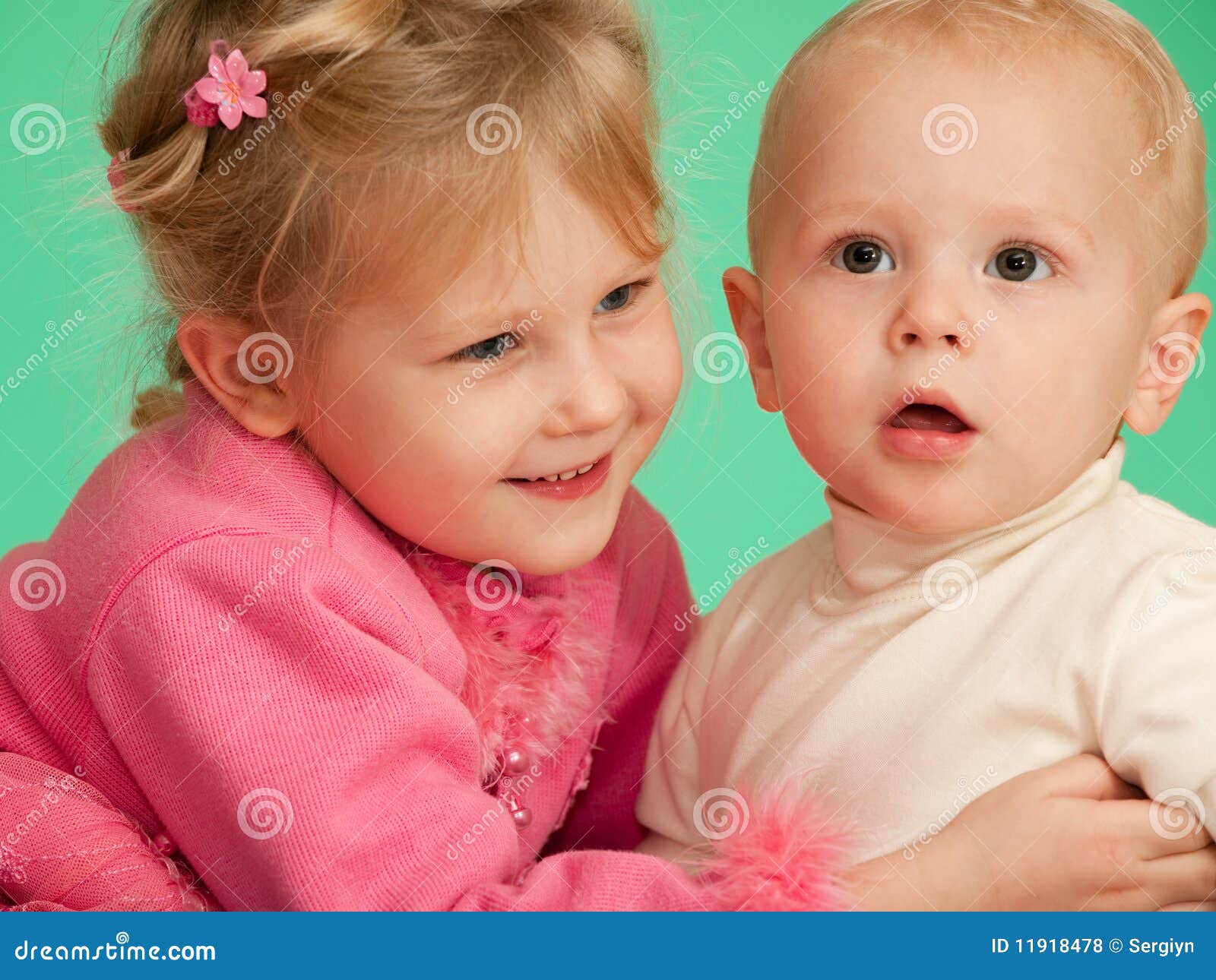 Two smiling kids stock photo. Image of innocence, face - 11918478