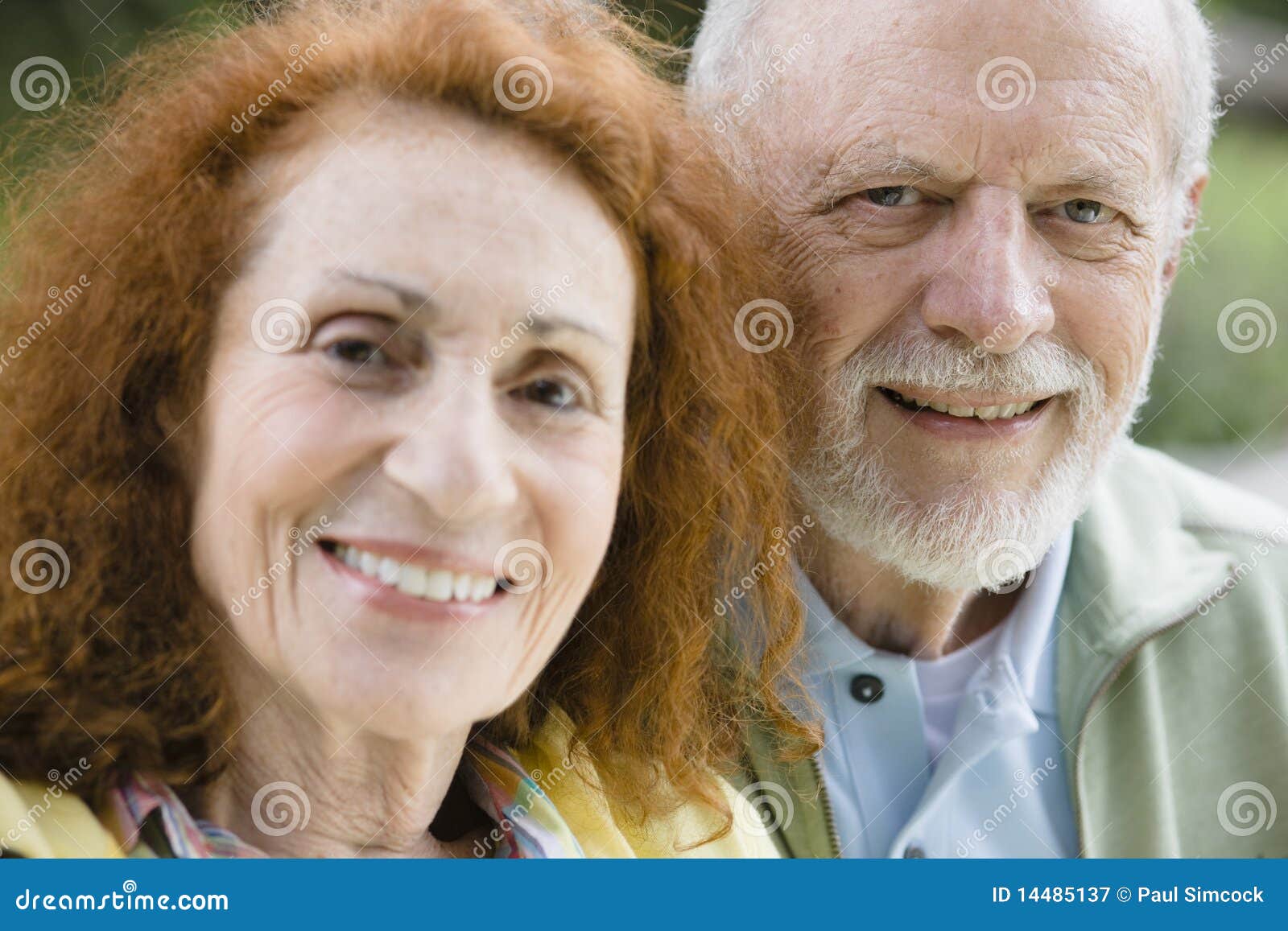 Two Smiling Seniors stock image. Image of happy, balding - 14485137