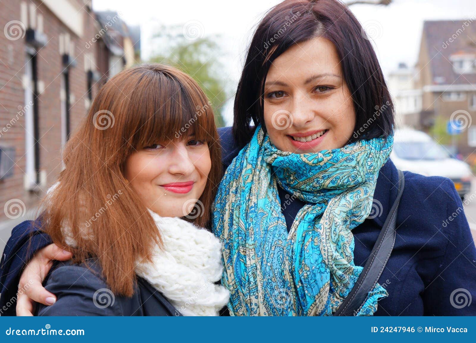 Two smiling woman stock photo. Image of person, beauty - 24247946
