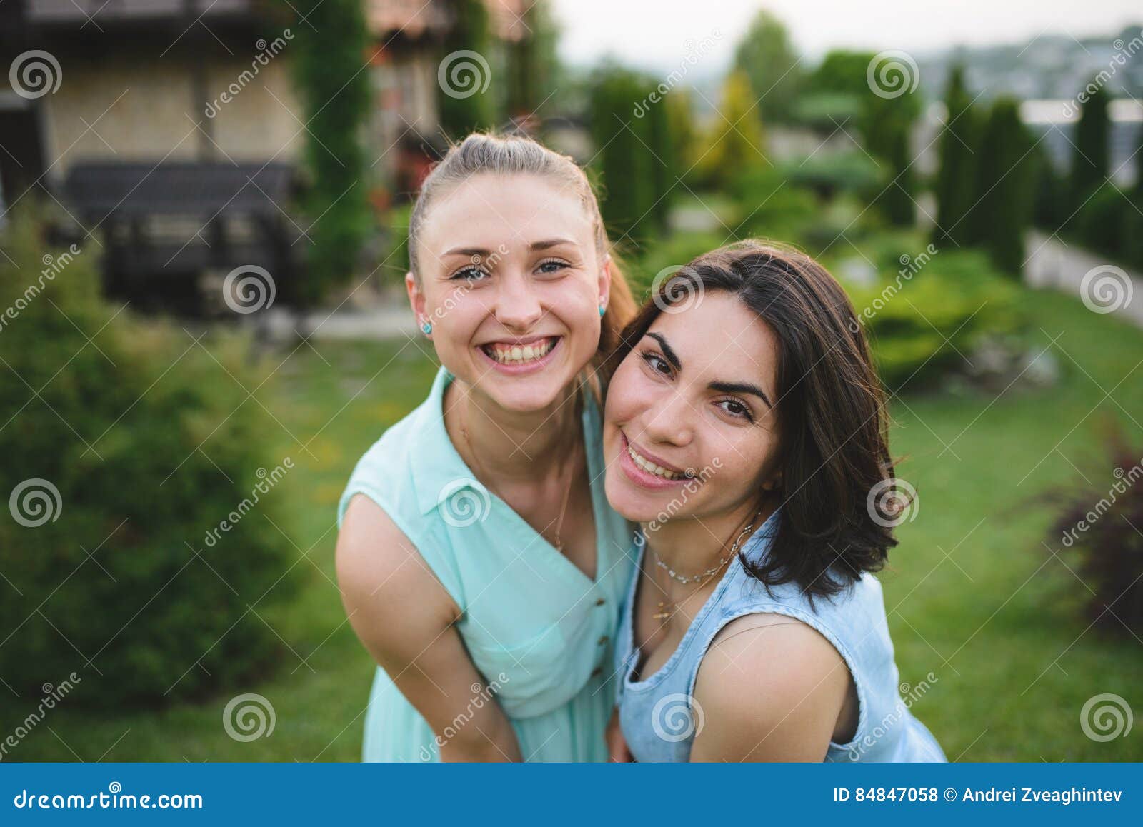 Two SMiling Women stock photo. Image of field, human - 84847058