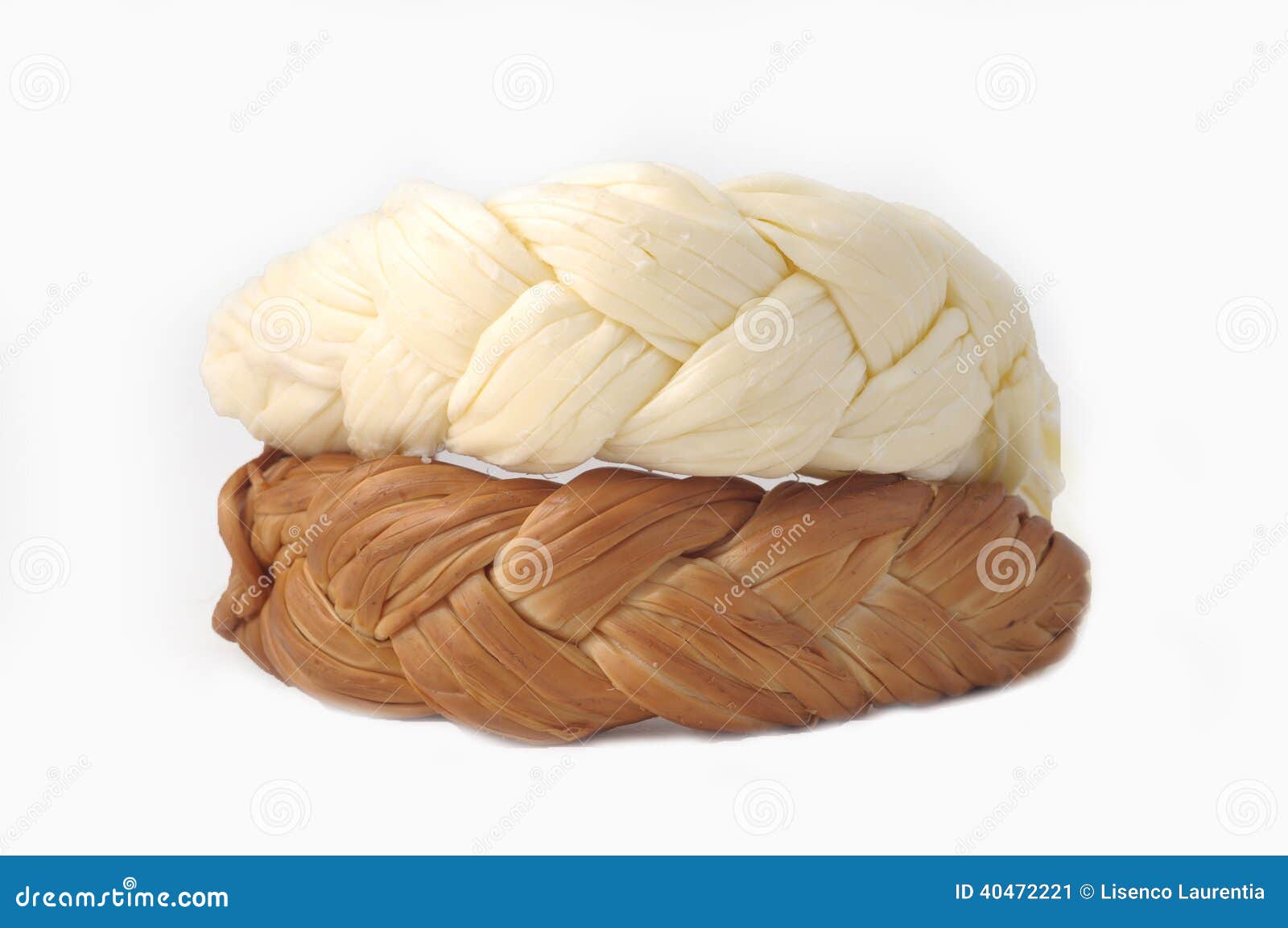 Two Smoked Cheese Plait White Background Stock Photos - Free & Royalty ...