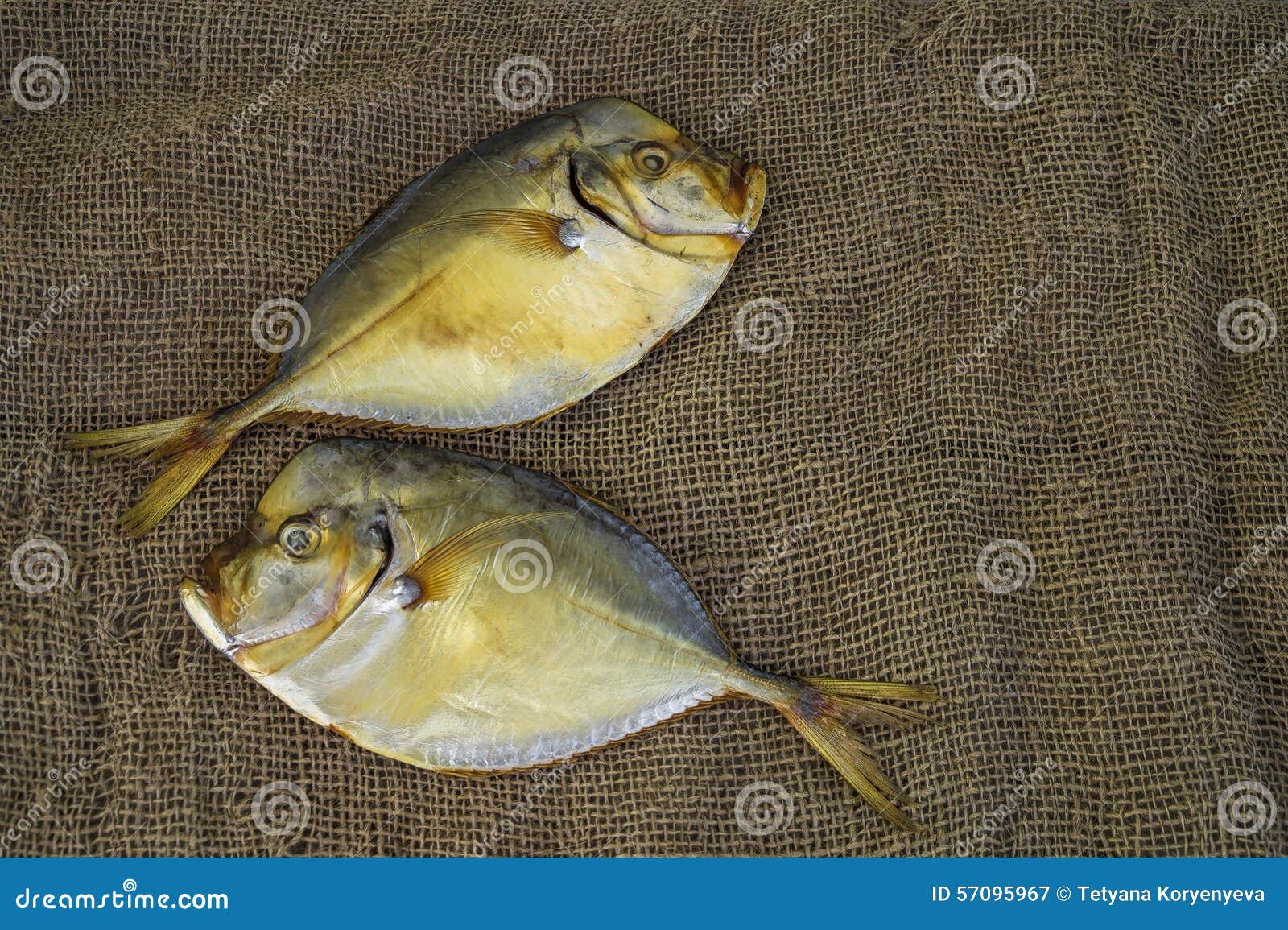 Fish Vomer Smoked, Lime Halves And Salt, Kitchen Knife Lying On The ...
