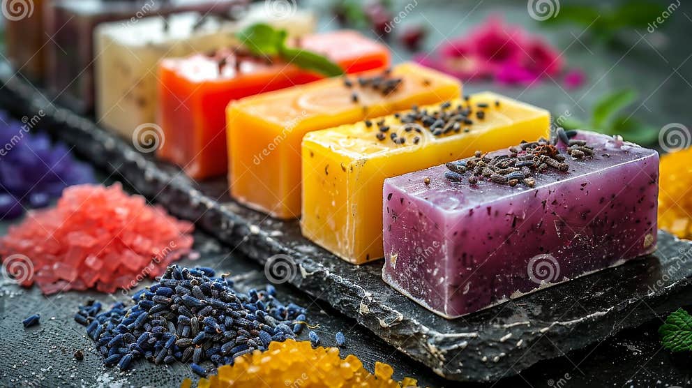 Two Soaps on Wooden Table stock image. Image of sustainable - 311823747