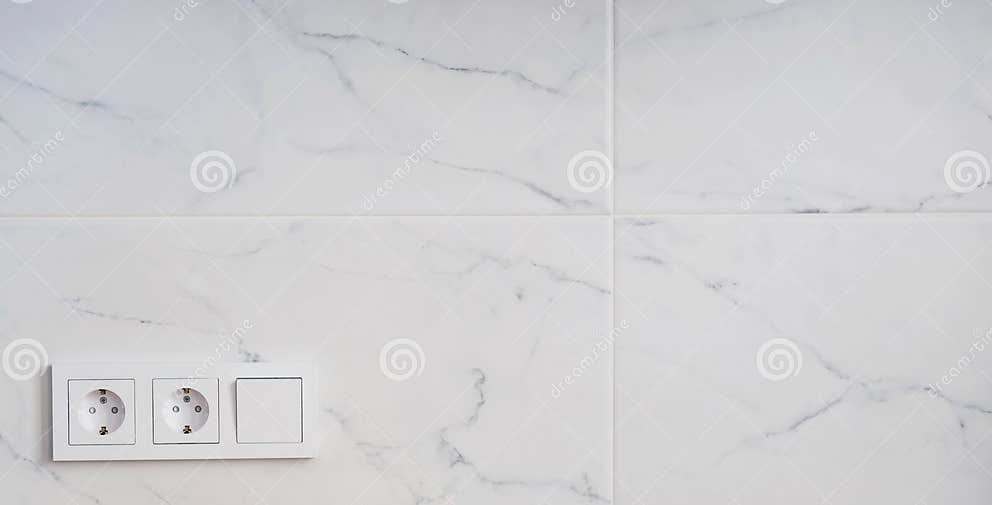 Two sockets and a switch stock photo. Image of style - 275992268