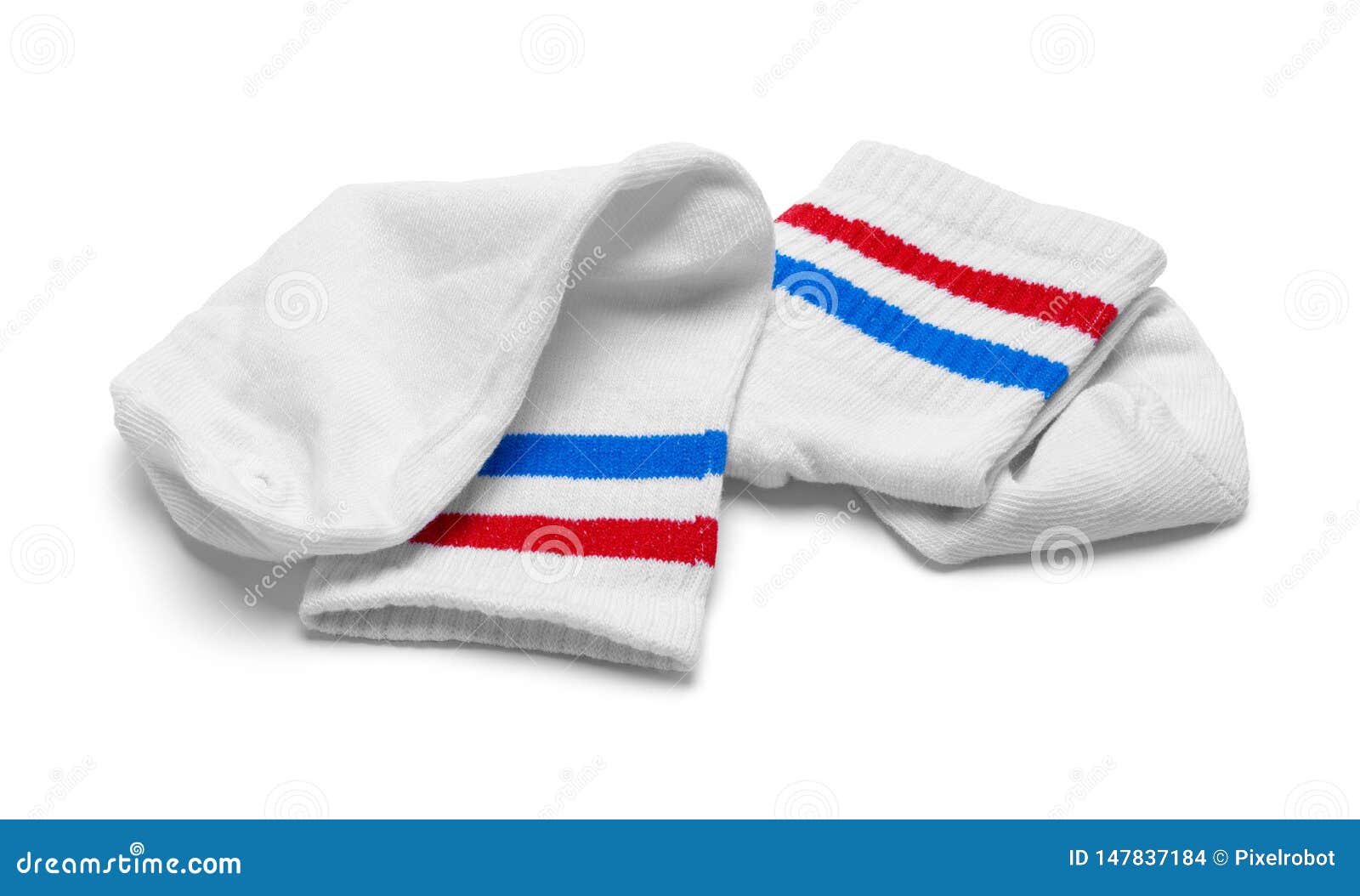 Two Socks stock photo. Image of blue, cotton, folded - 147837184