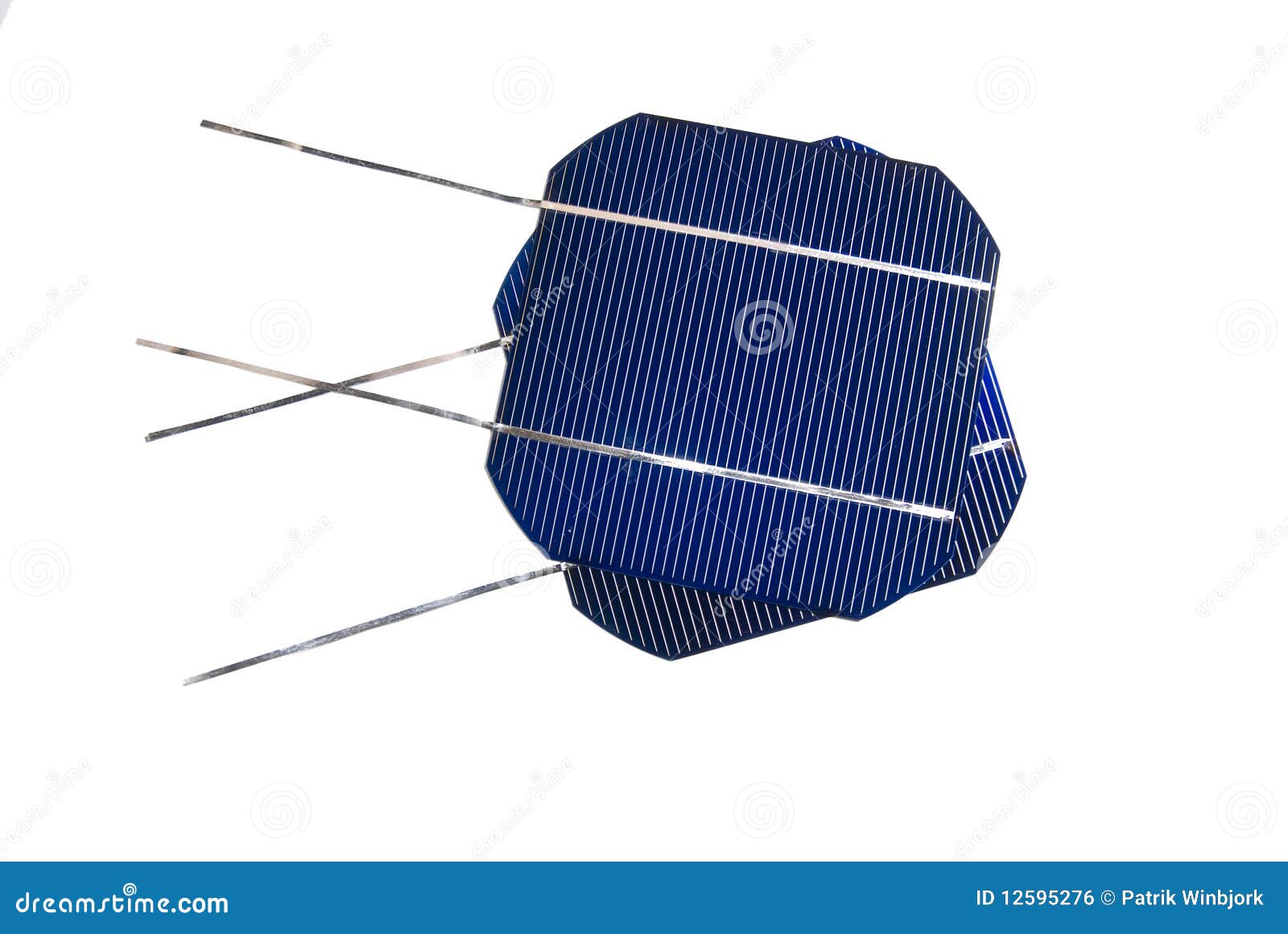 Two solarcells stock photo. Image of wafer, close, voltage - 12595276
