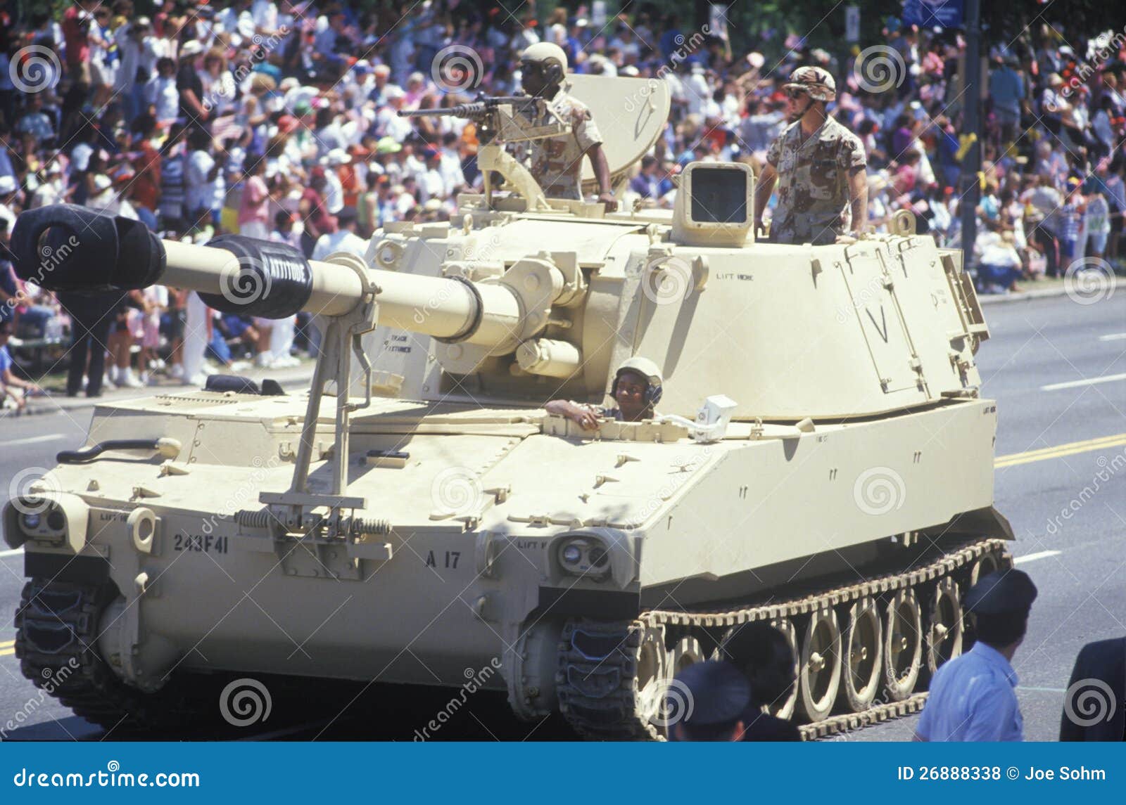 Two Soldiers in Military Tank Editorial Stock Photo - Image of ...