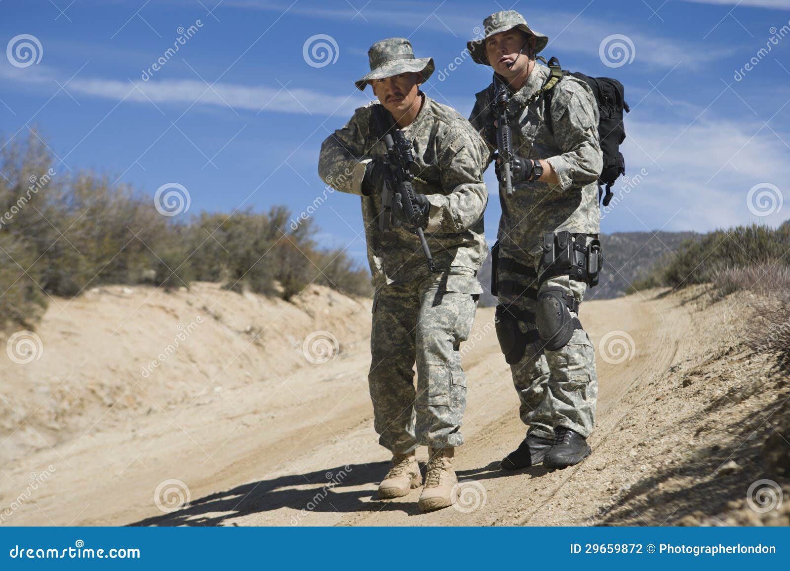 Two Soldiers during Training Stock Photo - Image of military, mission ...