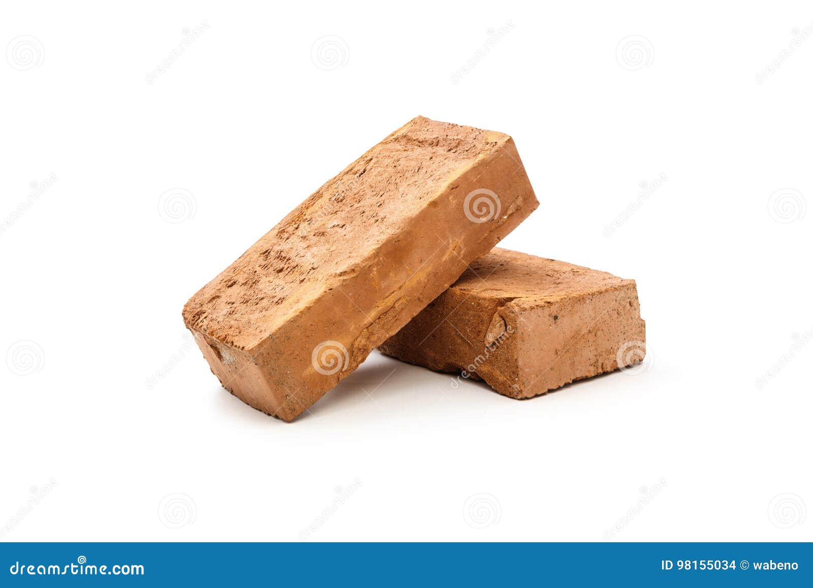 Two solid bricks stock photo. Image of rough, closeup - 98155034