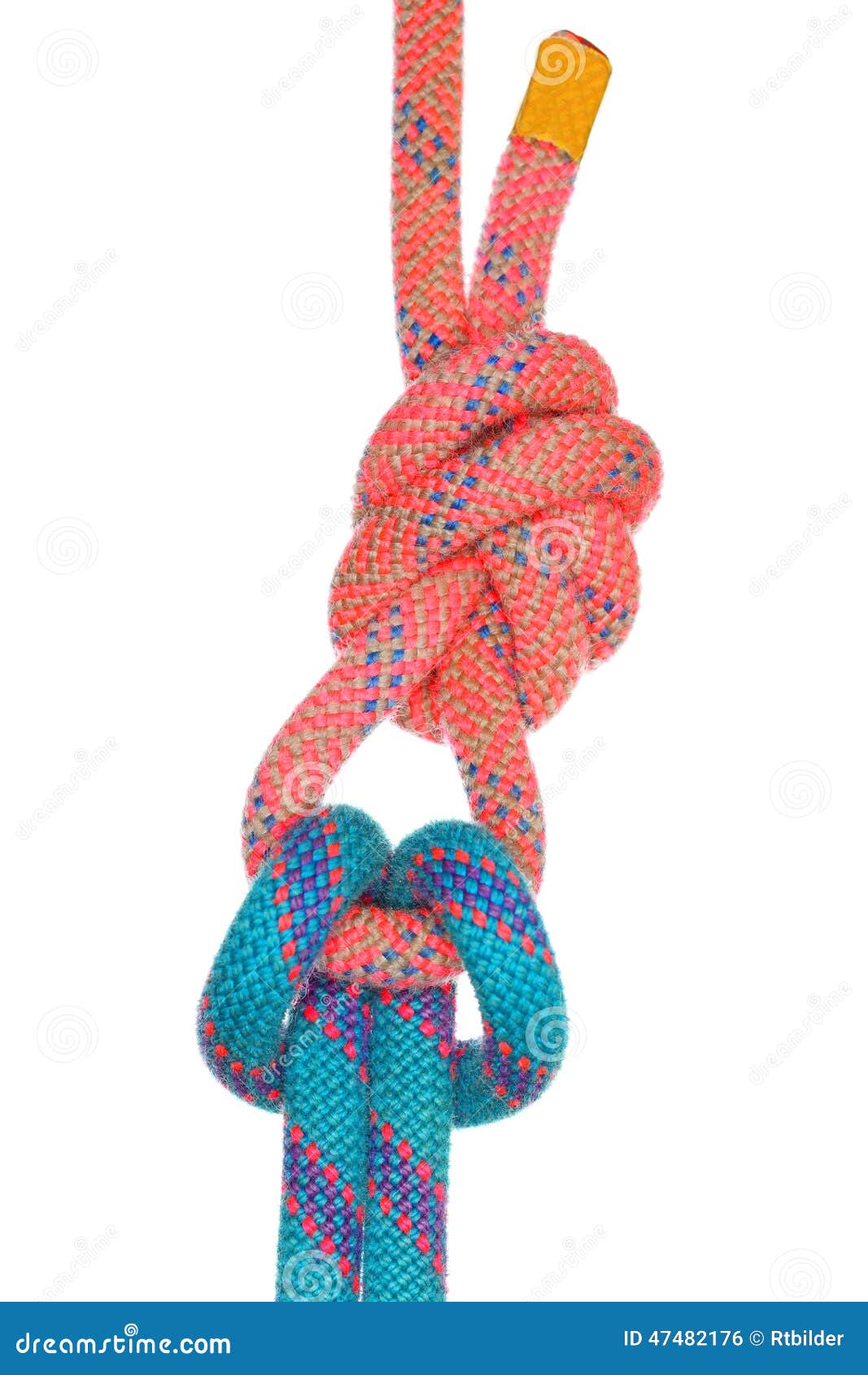 Two solid rope knots stock photo. Image of ocean, climbing - 47482176