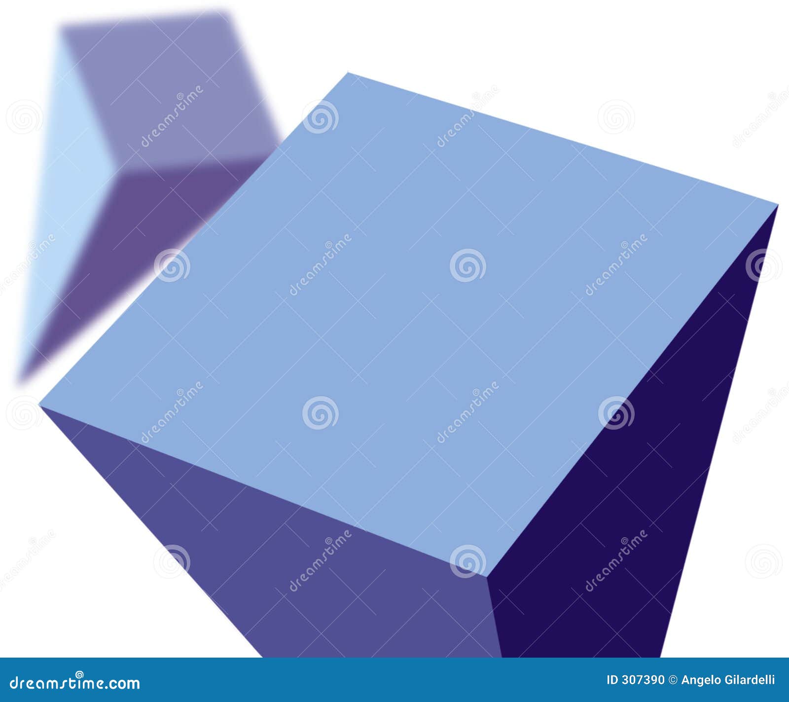 Two solids stock illustration. Illustration of pyramid - 307390