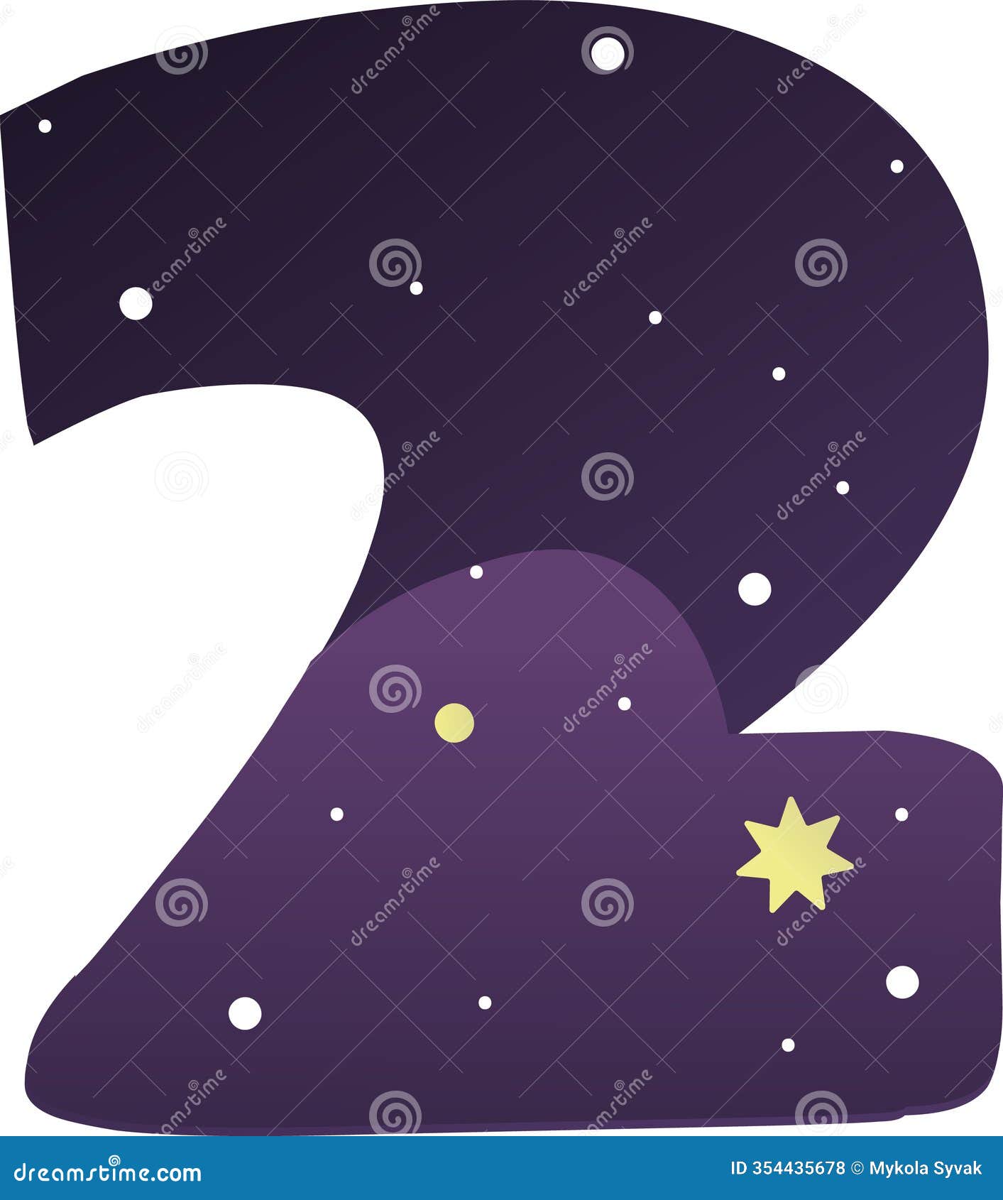 Two Space Digit stock illustration. Illustration of techno - 354435678