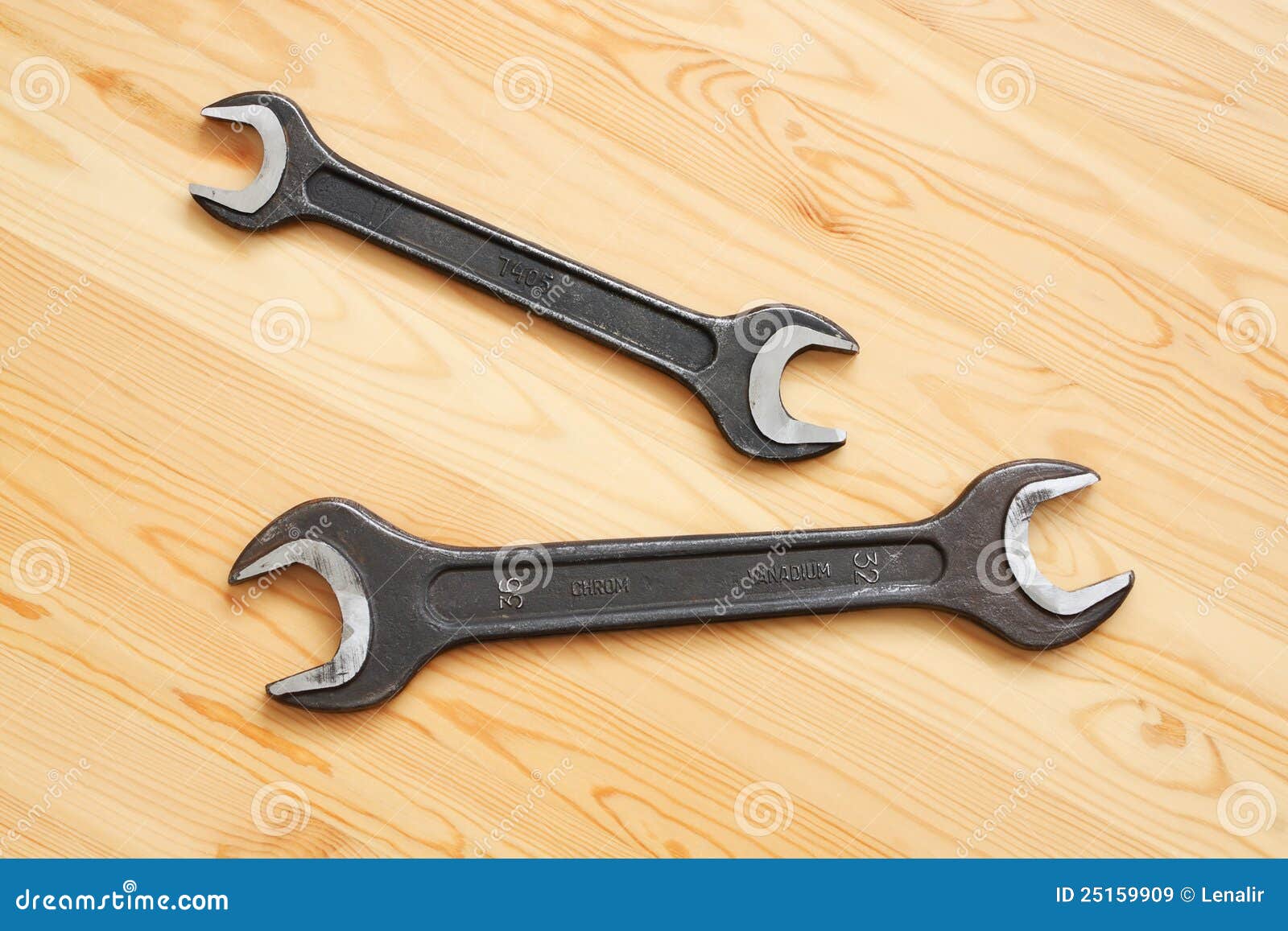 Two spanners stock image. Image of wrench, tools, tool - 25159909