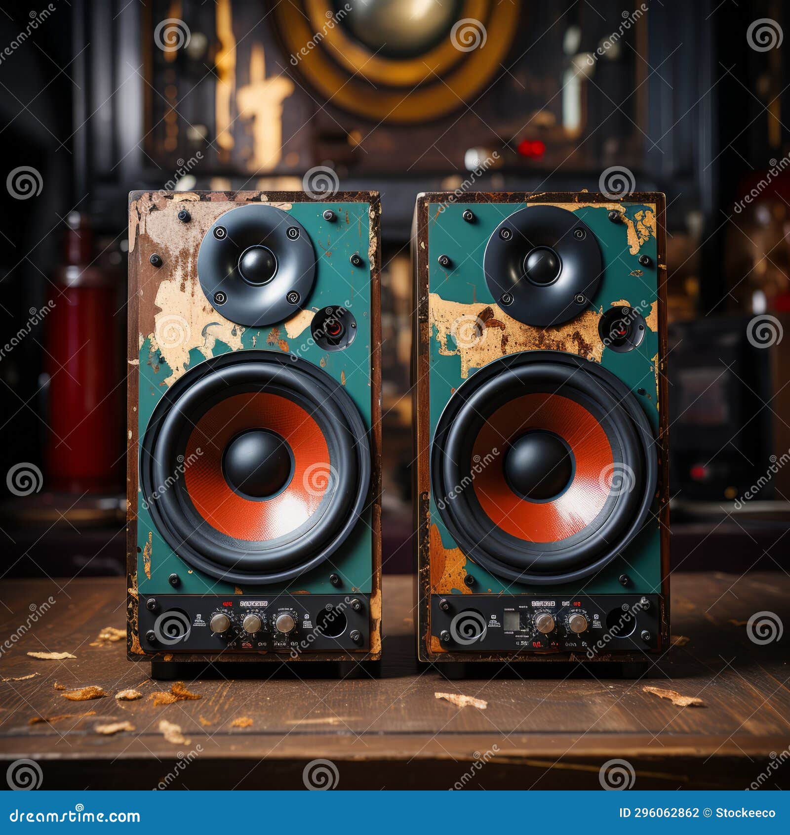 Rust Bookshelf Speakers with Post-apocalyptic Style - Authentic Details ...