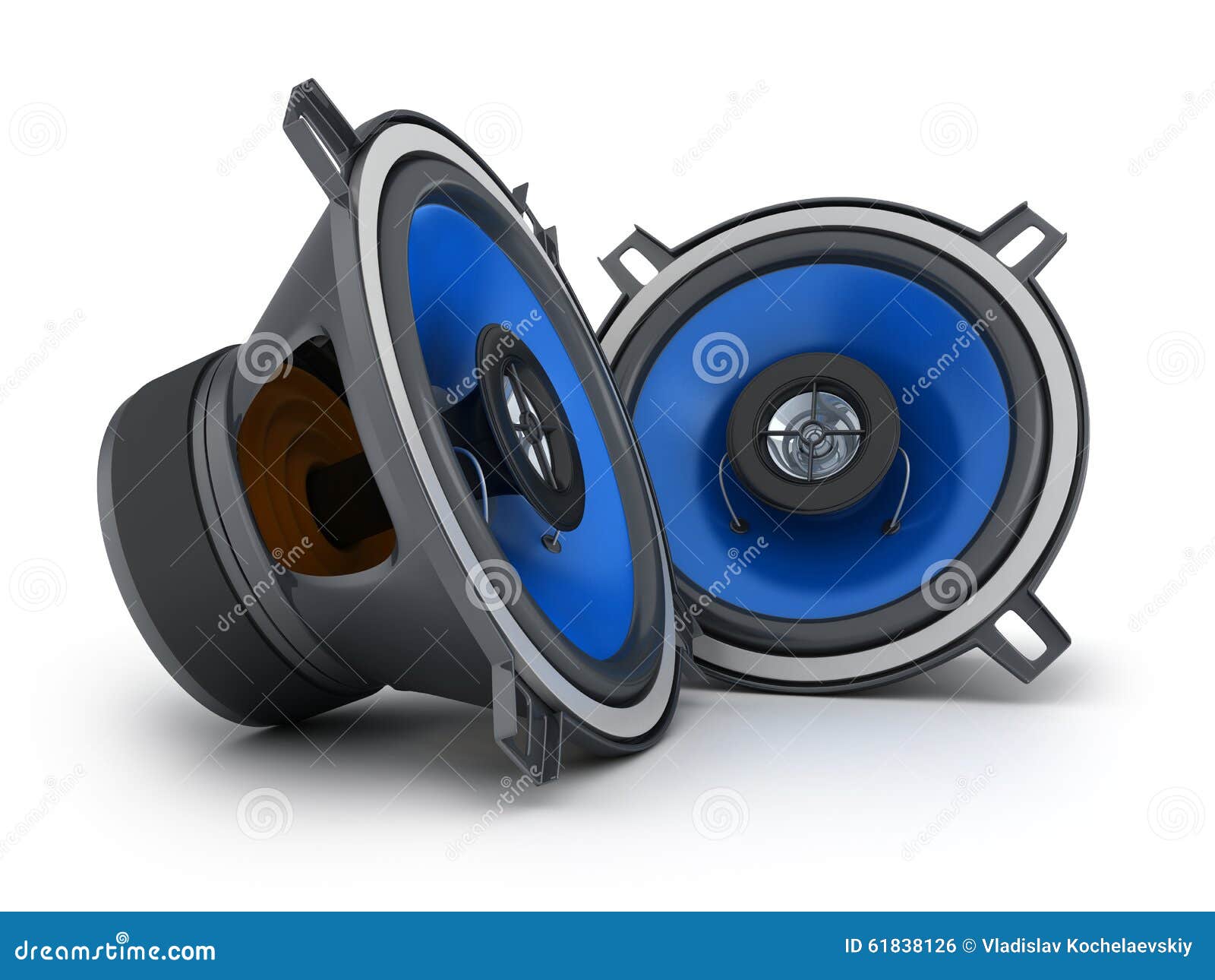 Two speakers stock illustration. Illustration of audio - 61838126