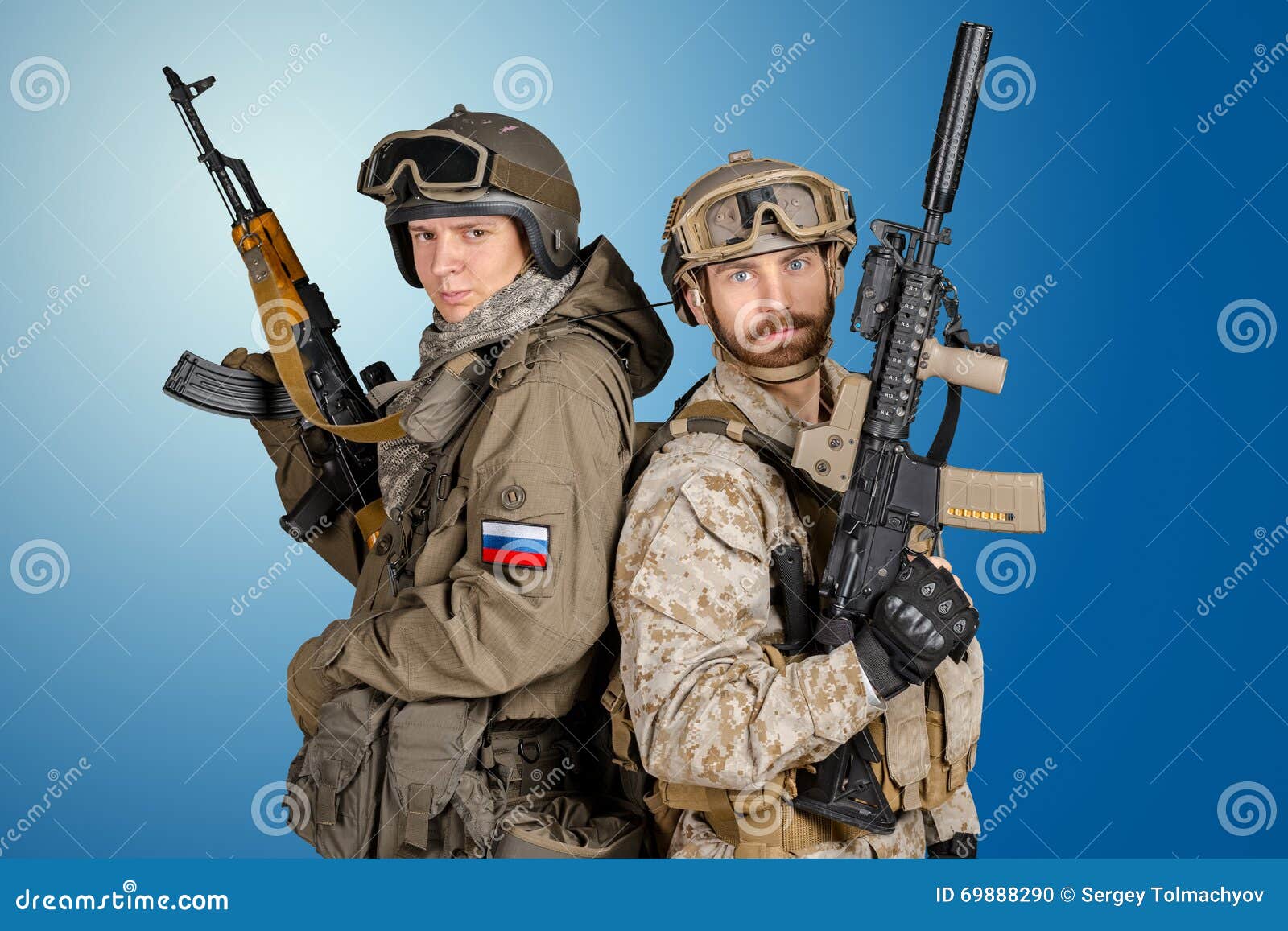 Two special force soldiers stock photo. Image of recruit - 69888290