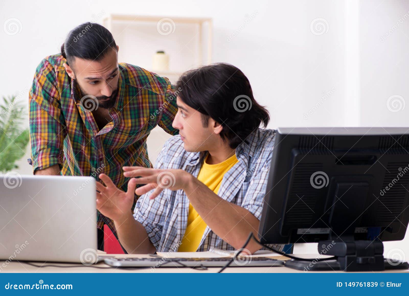 Two it Specialists Working in the Office Stock Image - Image of online ...