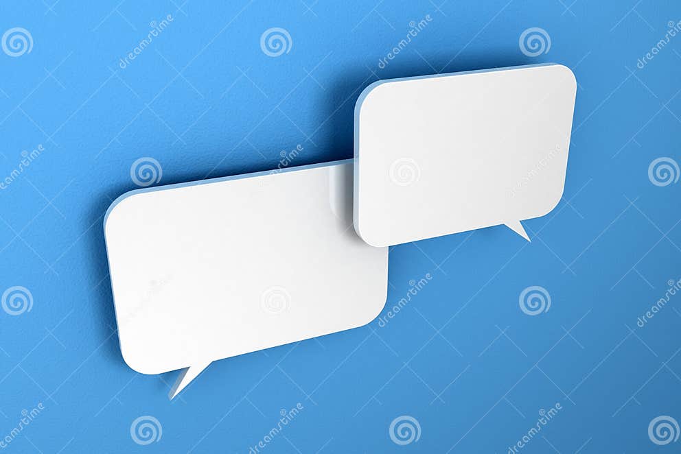 Two speech bubbles stock illustration. Illustration of background ...