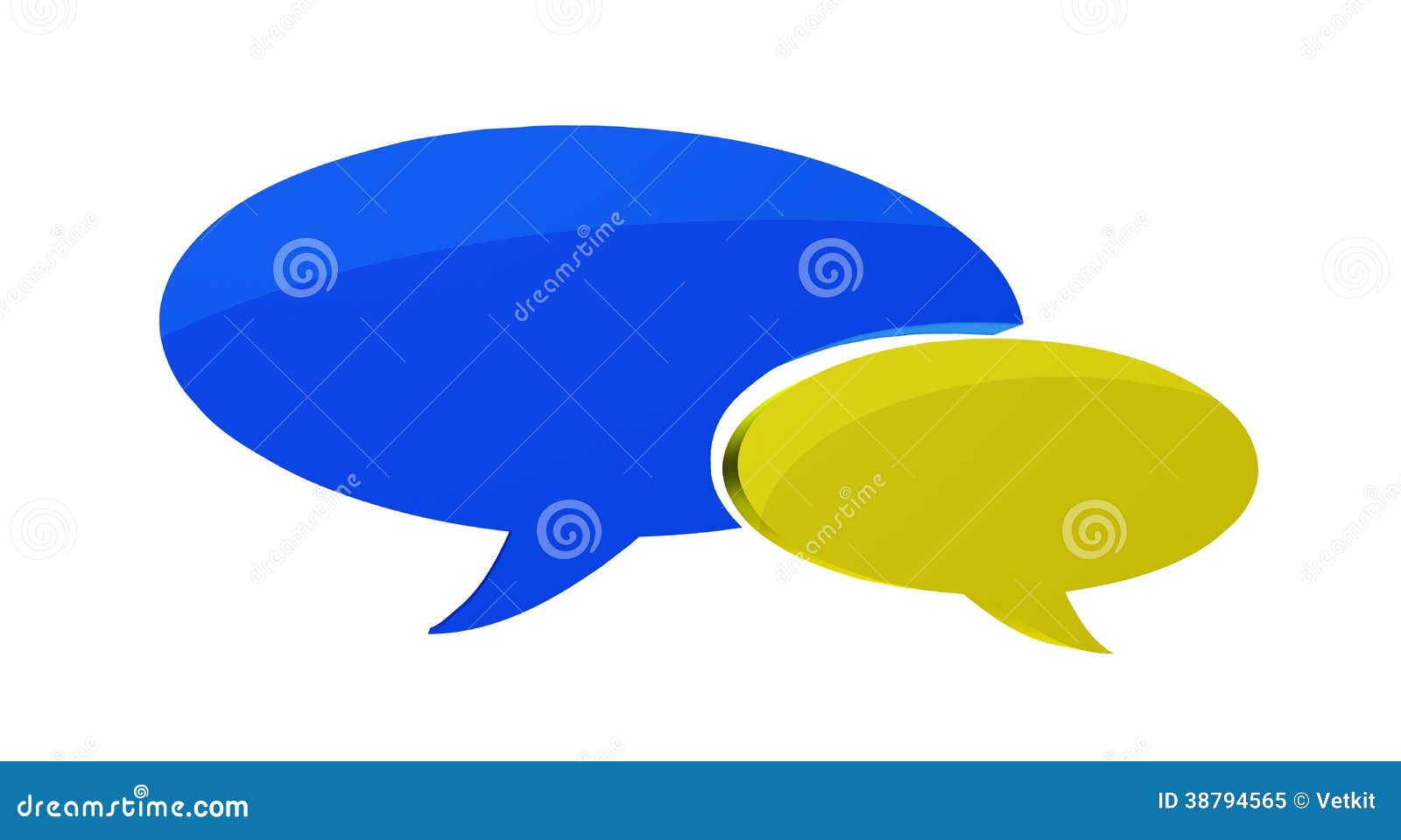 Two speech bubbles stock illustration. Illustration of sign - 38794565
