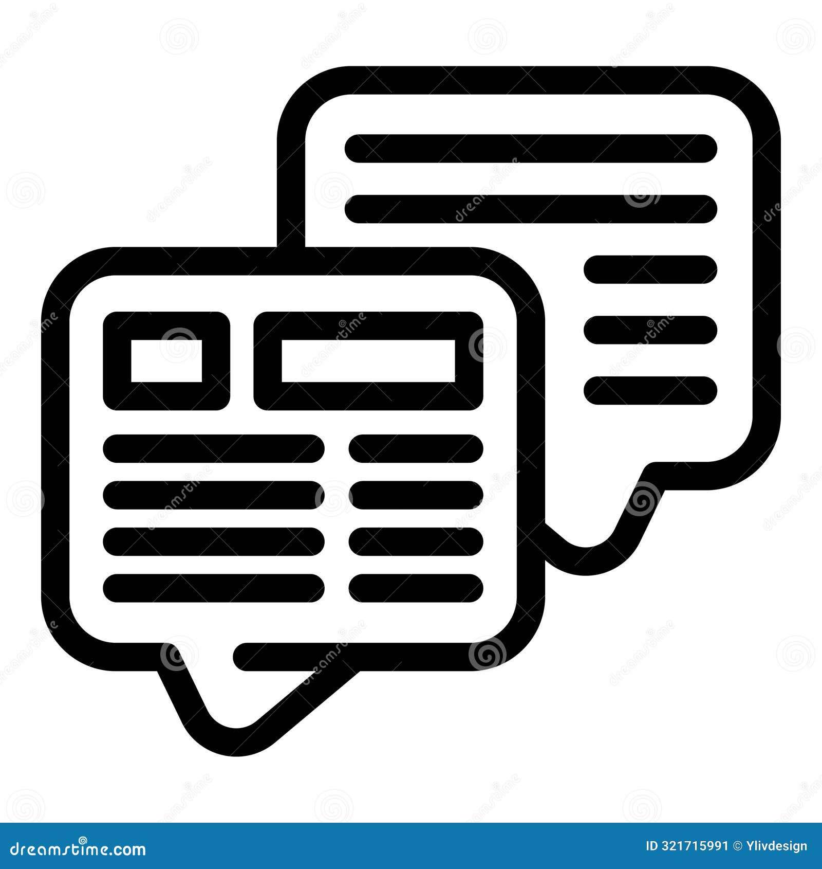 Two Speech Bubbles Overlapping, Symbolizing Effective Communication ...