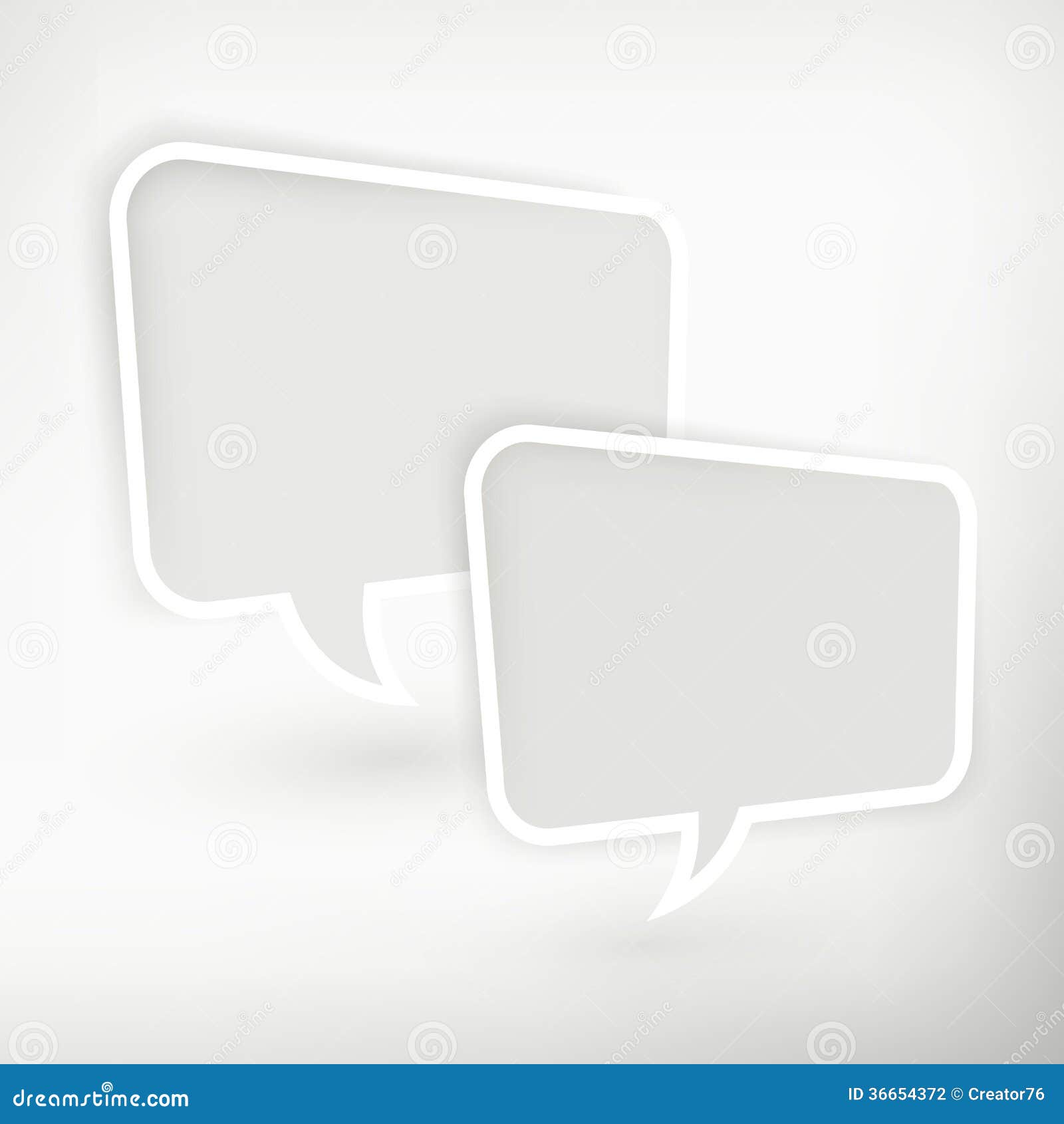Two speech bubbles stock vector. Illustration of background - 36654372