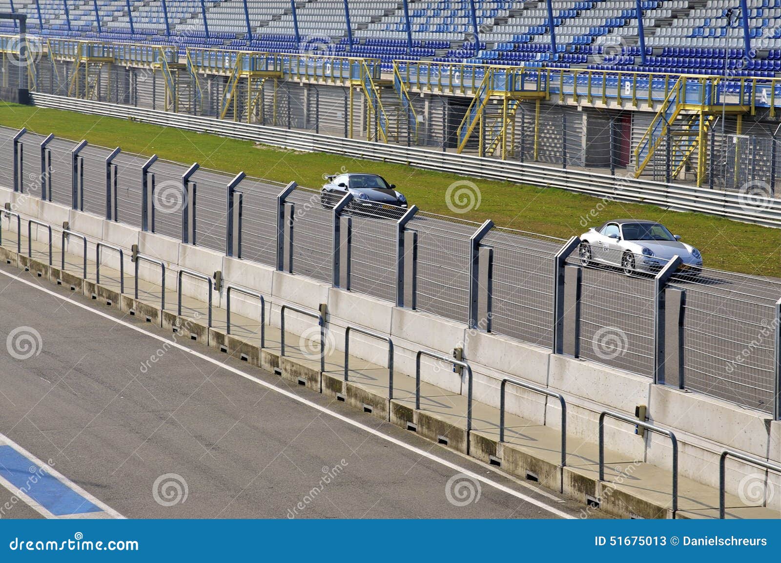 Two Sportscars on a Racing Track Editorial Stock Photo - Image of ...
