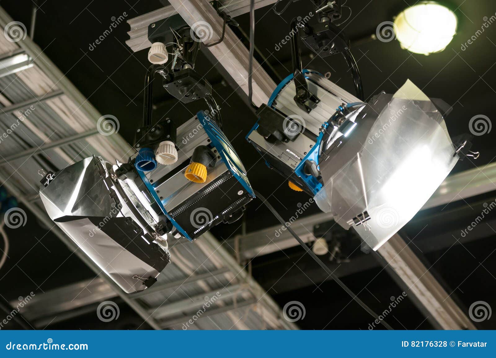 Two Spot Light Illumination Stock Photo - Image of electric, arts: 82176328