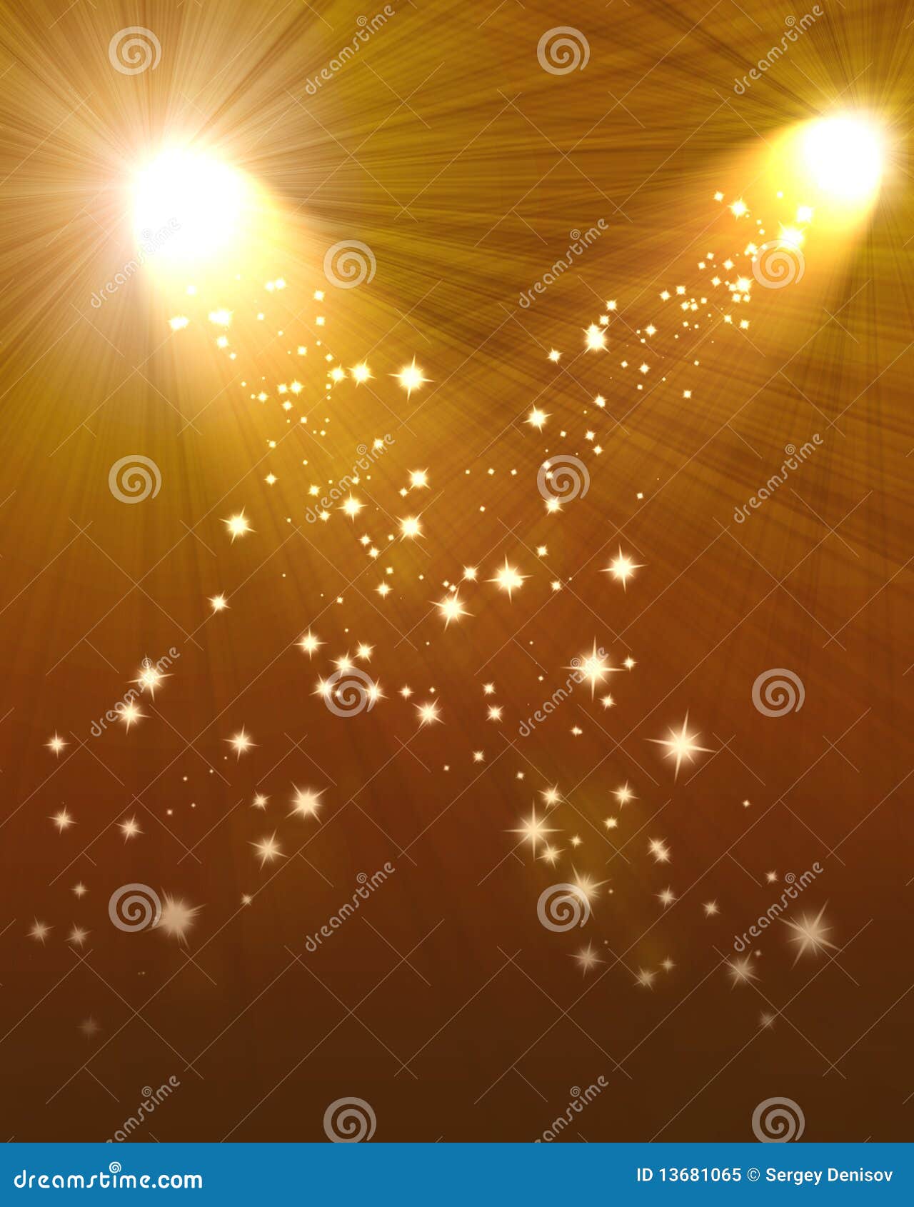 Two spotlights stock illustration. Illustration of equipment - 13681065