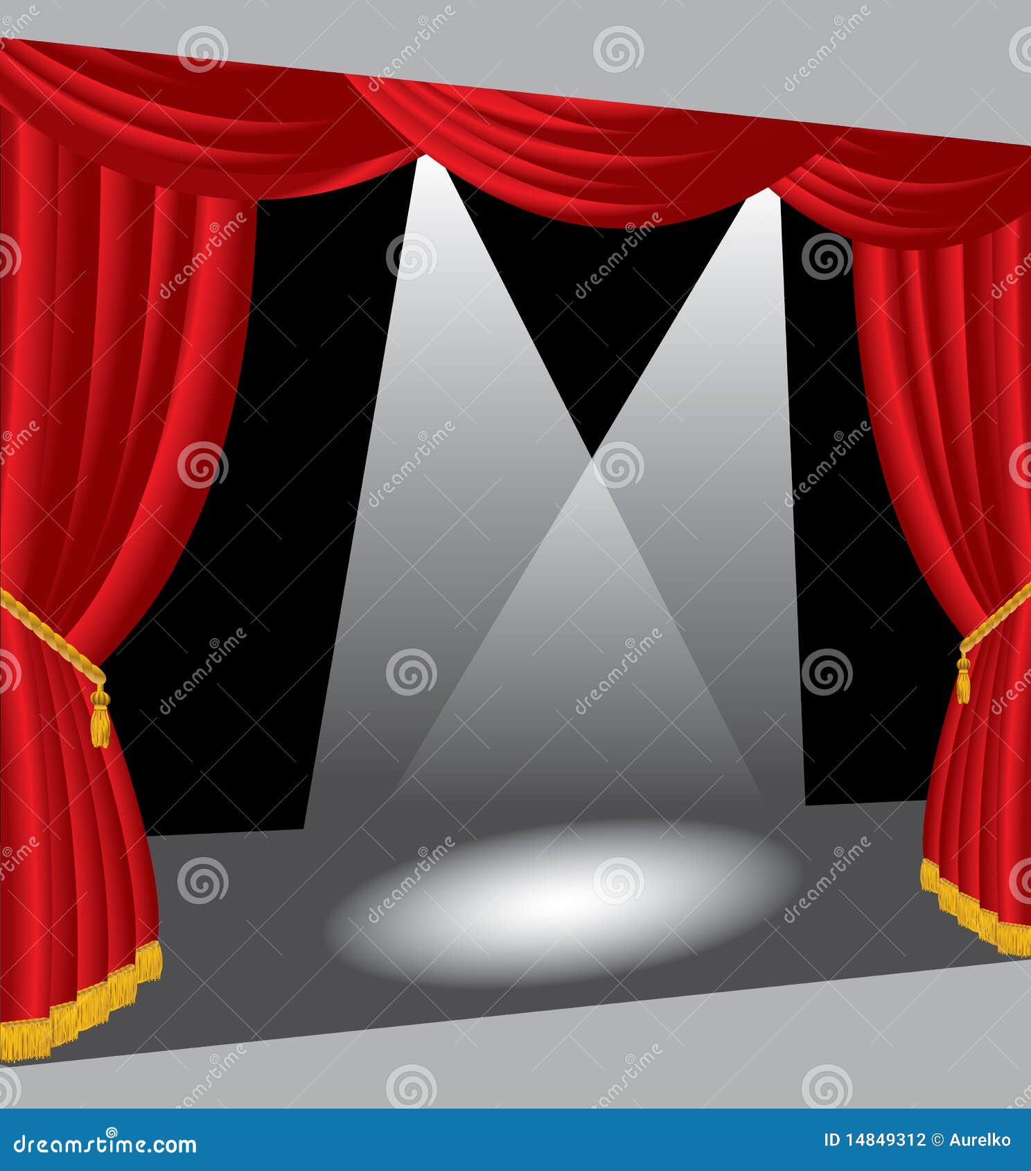 Two spotlights stock vector. Illustration of entertainment - 14849312