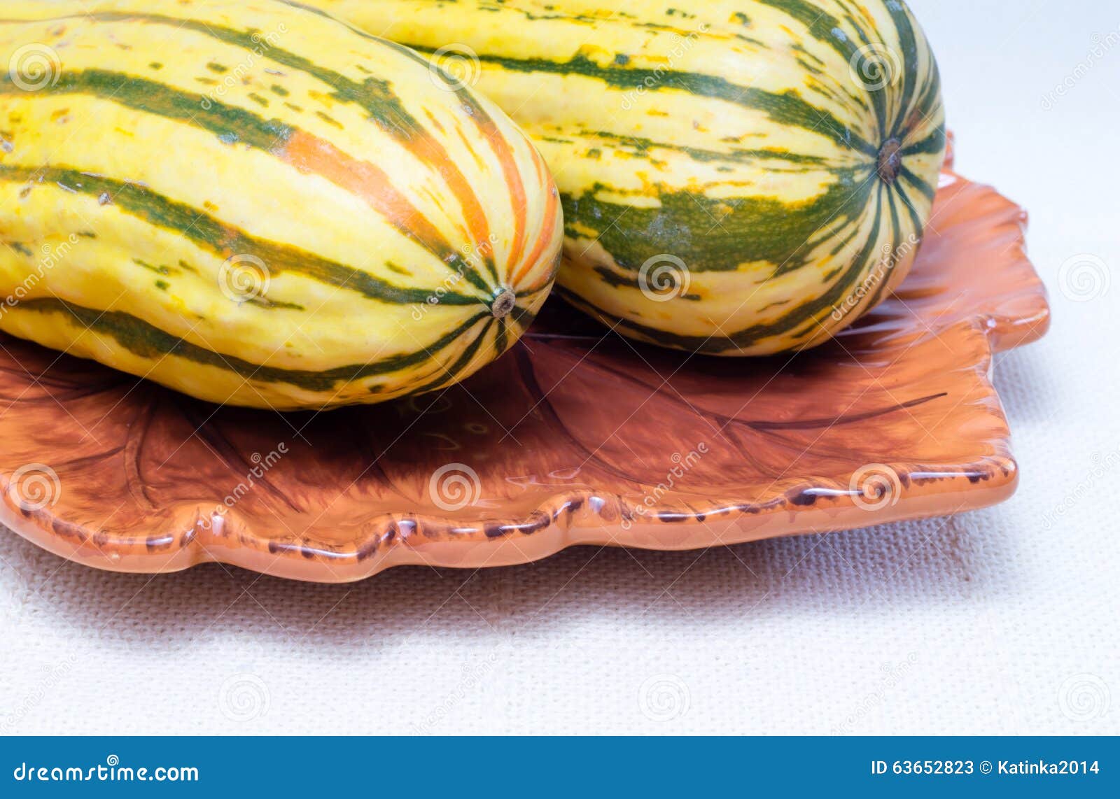 Two squashes on a plate stock image. Image of cooking - 63652823