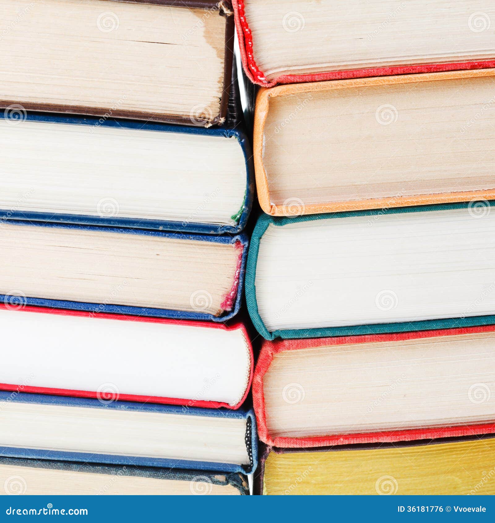 Two Stacks of Books Close Up Stock Photo - Image of education, size ...