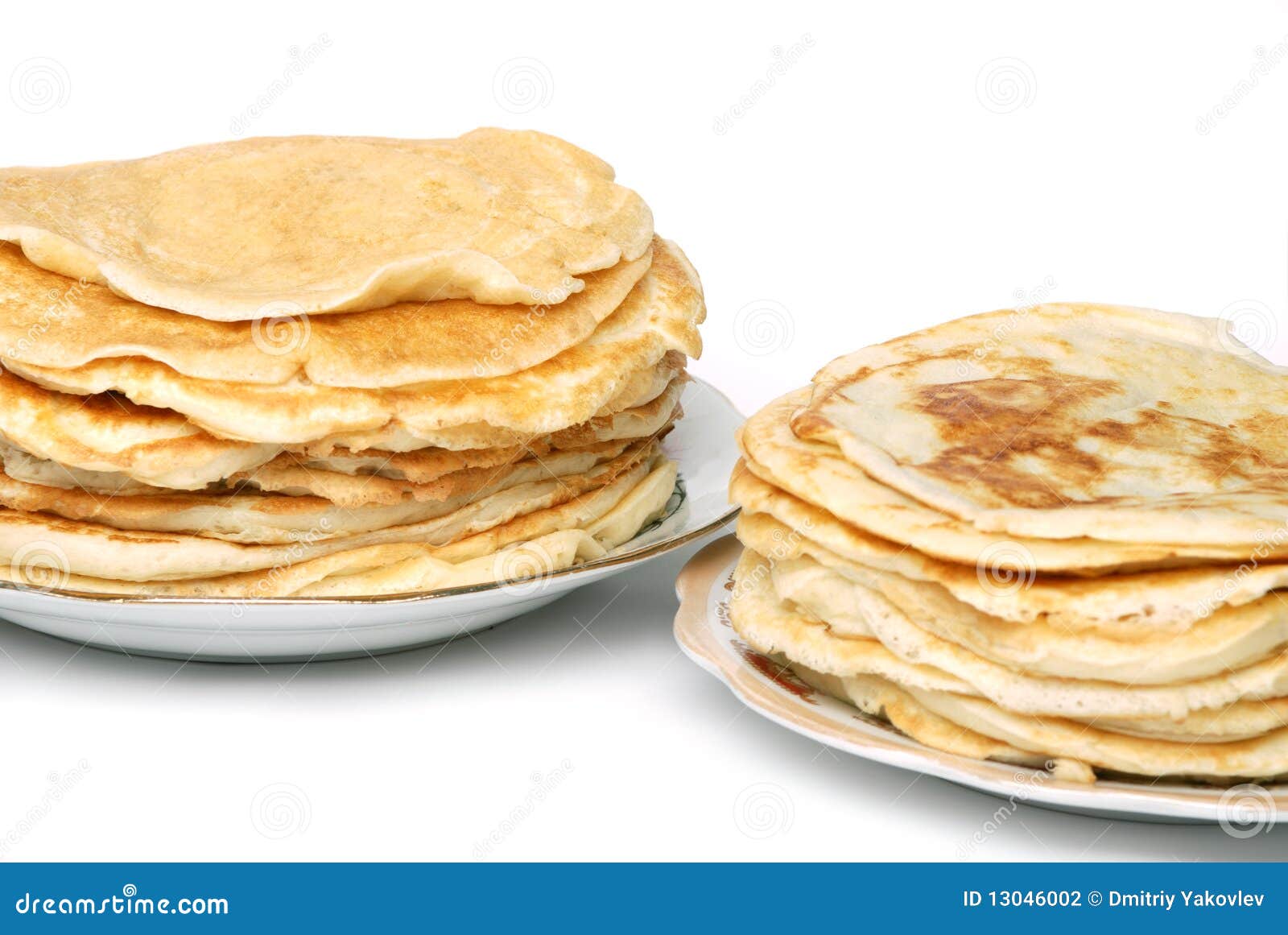 Two stacks of pancakes stock photo. Image of vertical - 13046002